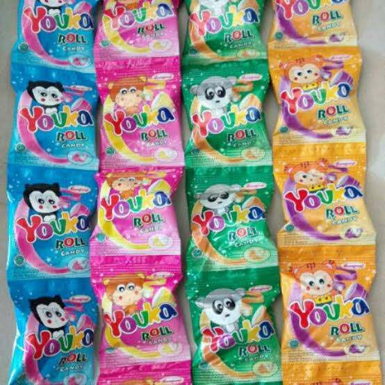 YOUKA ROLL CANDY 1 RENCENG ISI 10 | Lazada Indonesia