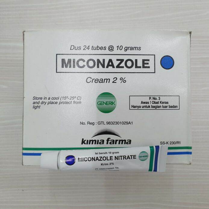 MICONAZOLE KRIM / Salep miconazole Box Isi 24 Tube - Salep Gatal kadas ...