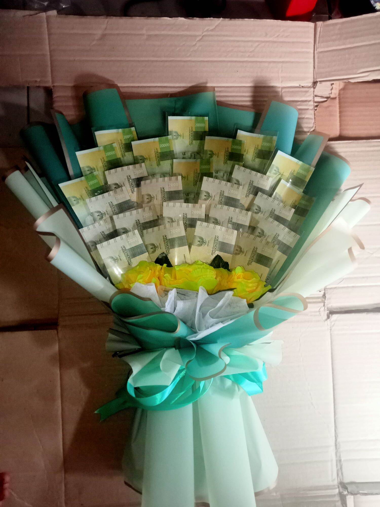 buket uang kosongan 25 lembar(wajib co kardus) | Lazada Indonesia