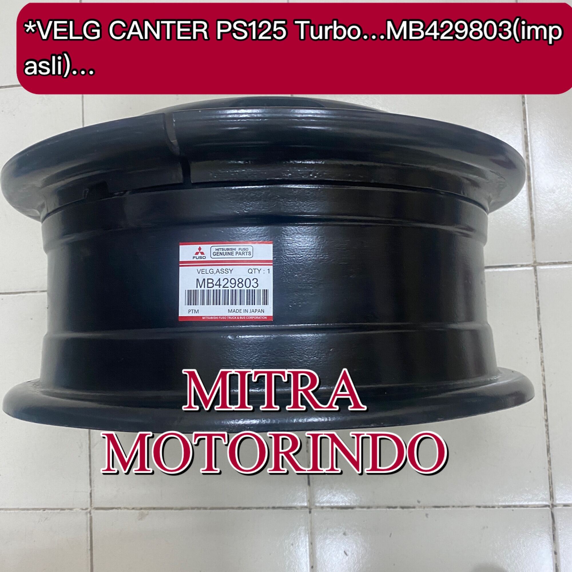 VELG-Disc wheel assy Mitsubishi canter ps125 Turbo MB429803 | Lazada ...