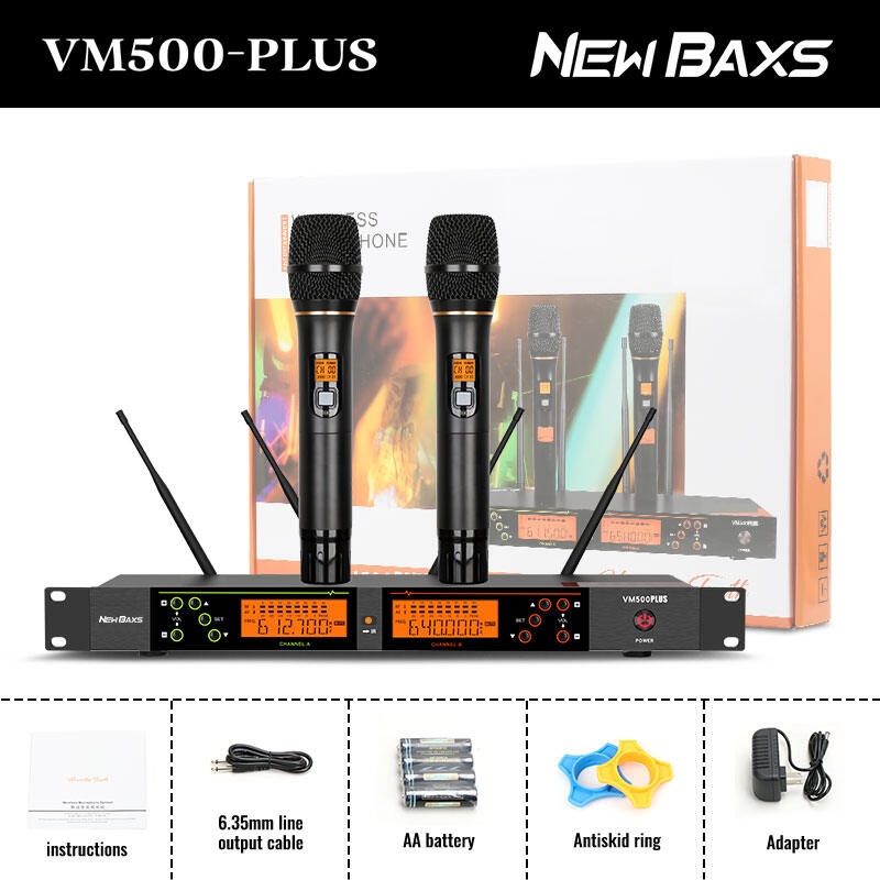 COD NEW BAXS Mic karaoke suara jernih VM500-PLUS Mikrofon Nirkabel ...