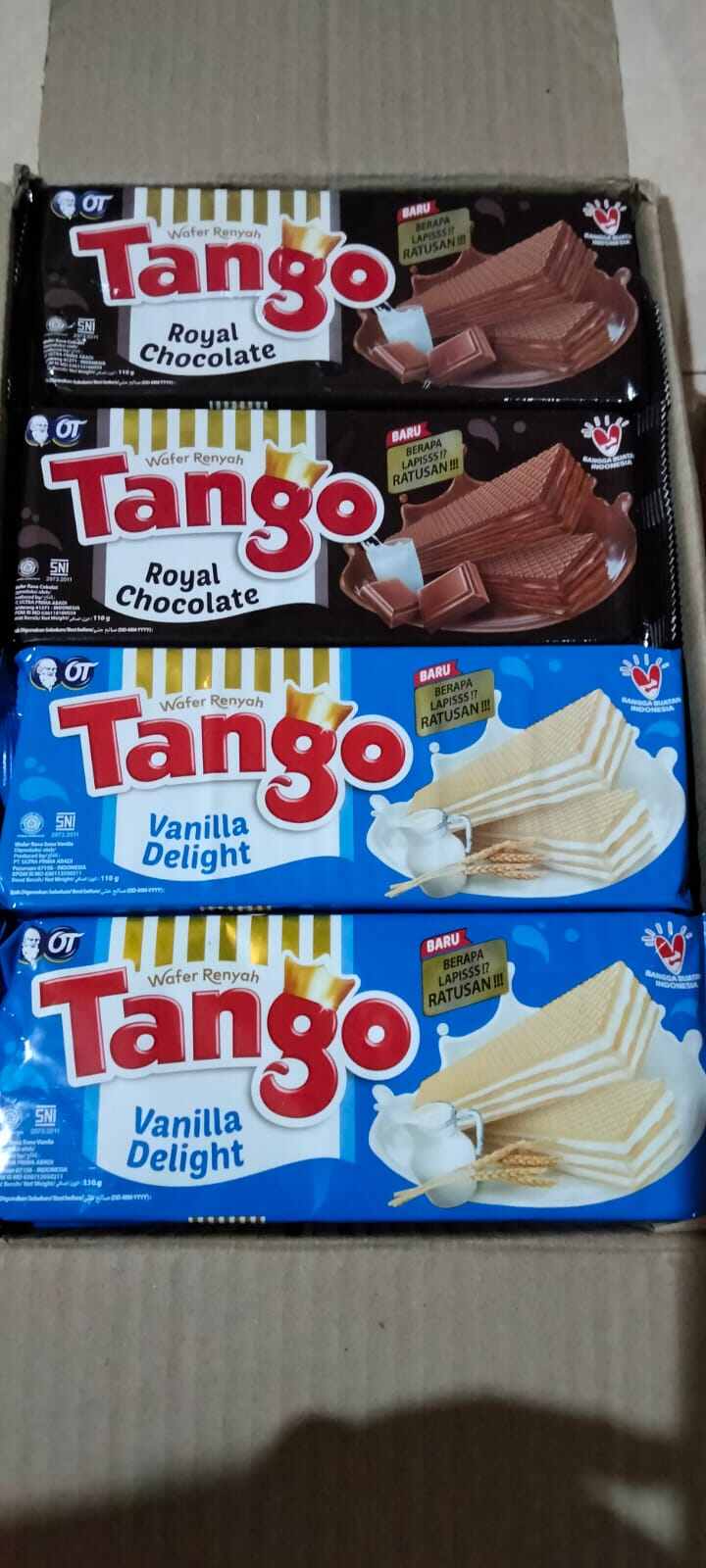 Tango Wafer Waffle Vanilla Coklat Kemasan 110 Gram | Lazada Indonesia