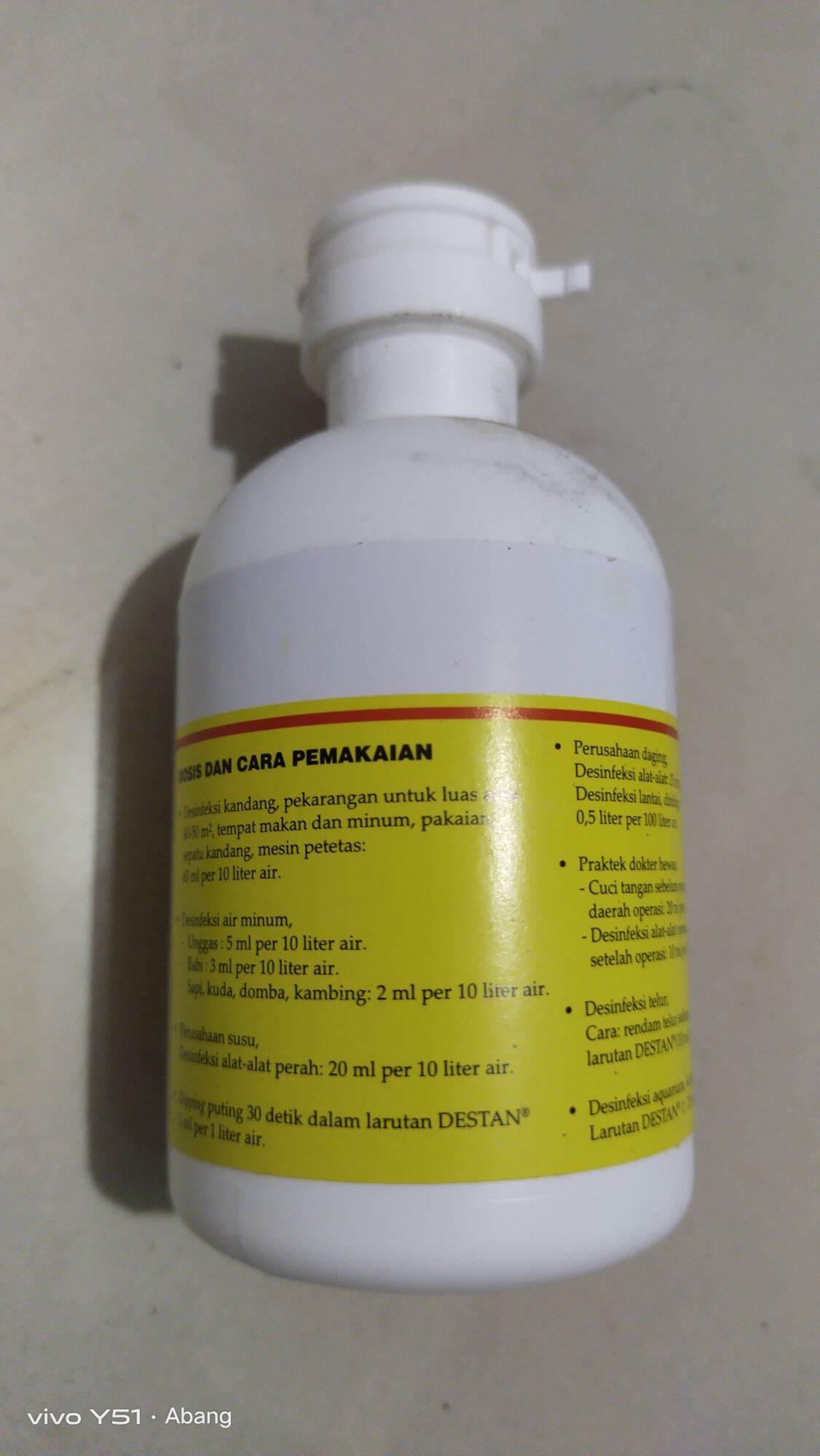 Sanbe Destan 100 ml desinfektan antiseptik dan obat penyemprot kandang ...