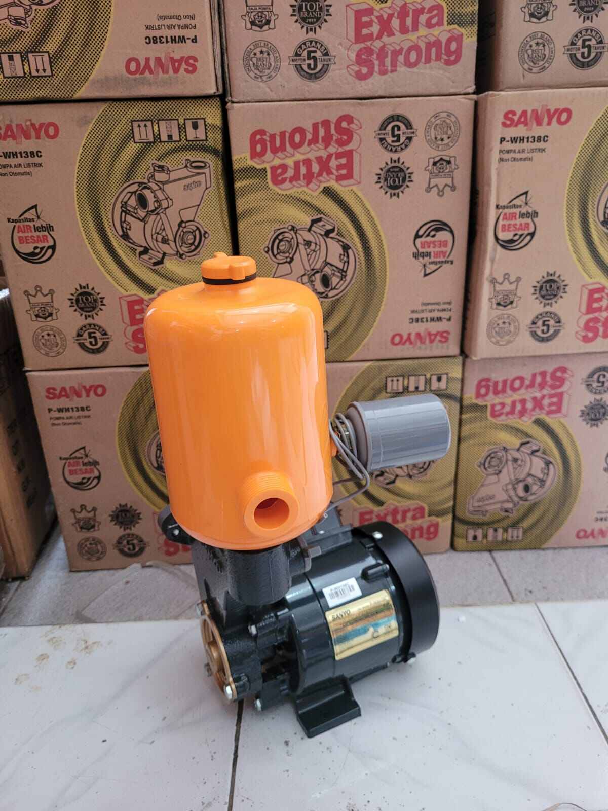 Pompa Air Sumur Dangkal Sanyo PWH 138C + Tabung Fiber Otomatis | Lazada Indonesia