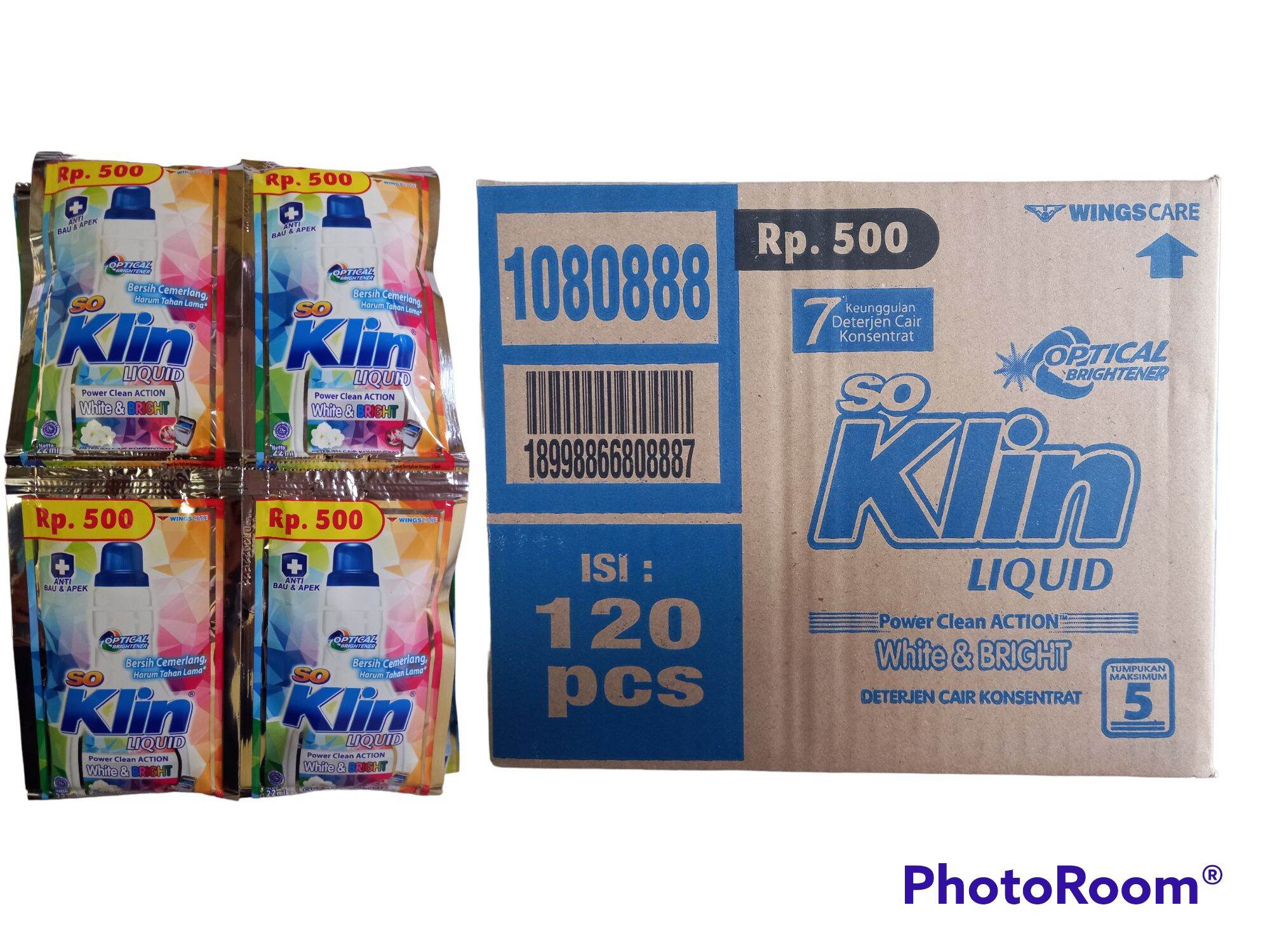 1 Dus soklin liquid detergen cair sachet 20 ml isi 120 pcs | Lazada ...