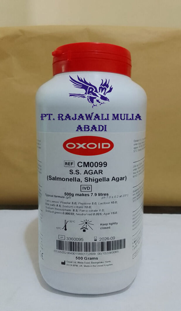 S.S. Agar (Salmonella, Shigella Agar) 500 gr OXOID CM0099 not HIMEDIA ...