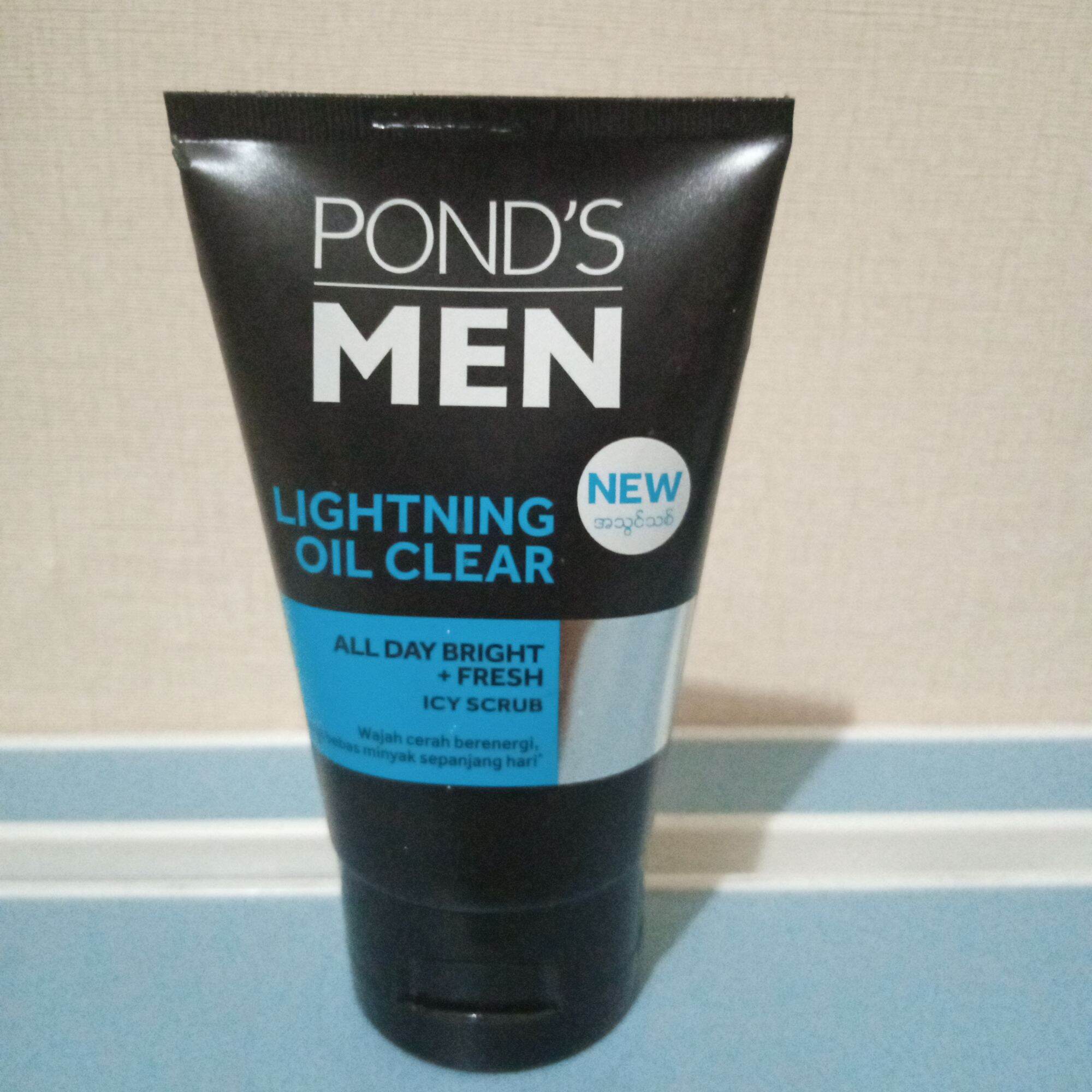 Pond's Men Lightning oil clear / Acne Solution 100gr Facial Foam ...