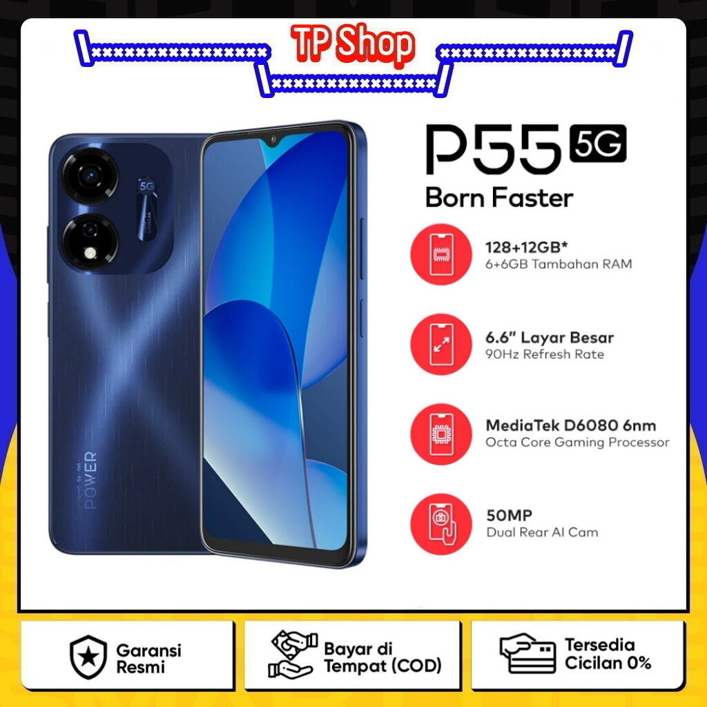 Itel P55 5G 6/128 Garansi Resmi | Lazada Indonesia