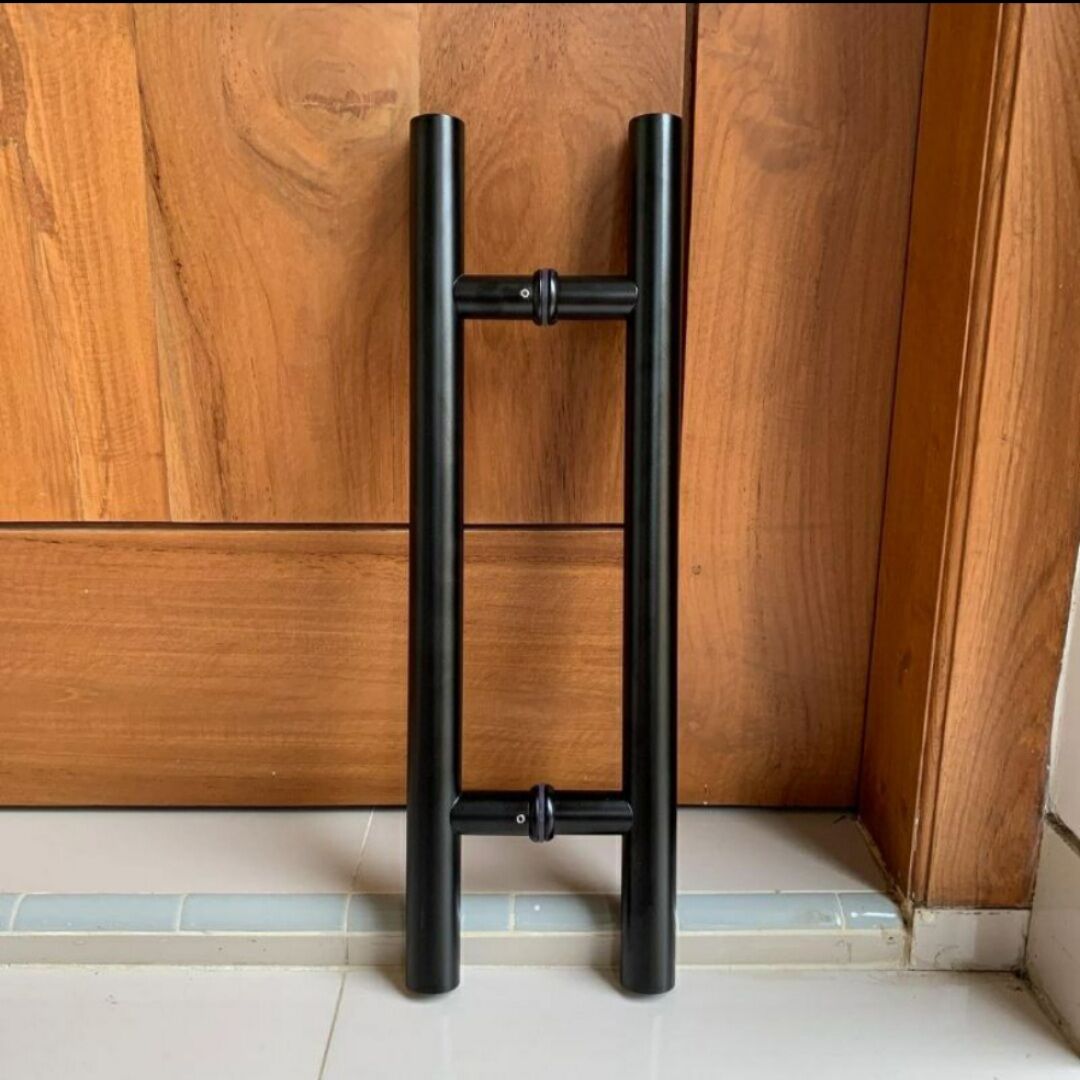 Handle pintu kaca baut tembus | handle pintu baut tembus 40cm 60cm 80cm ...