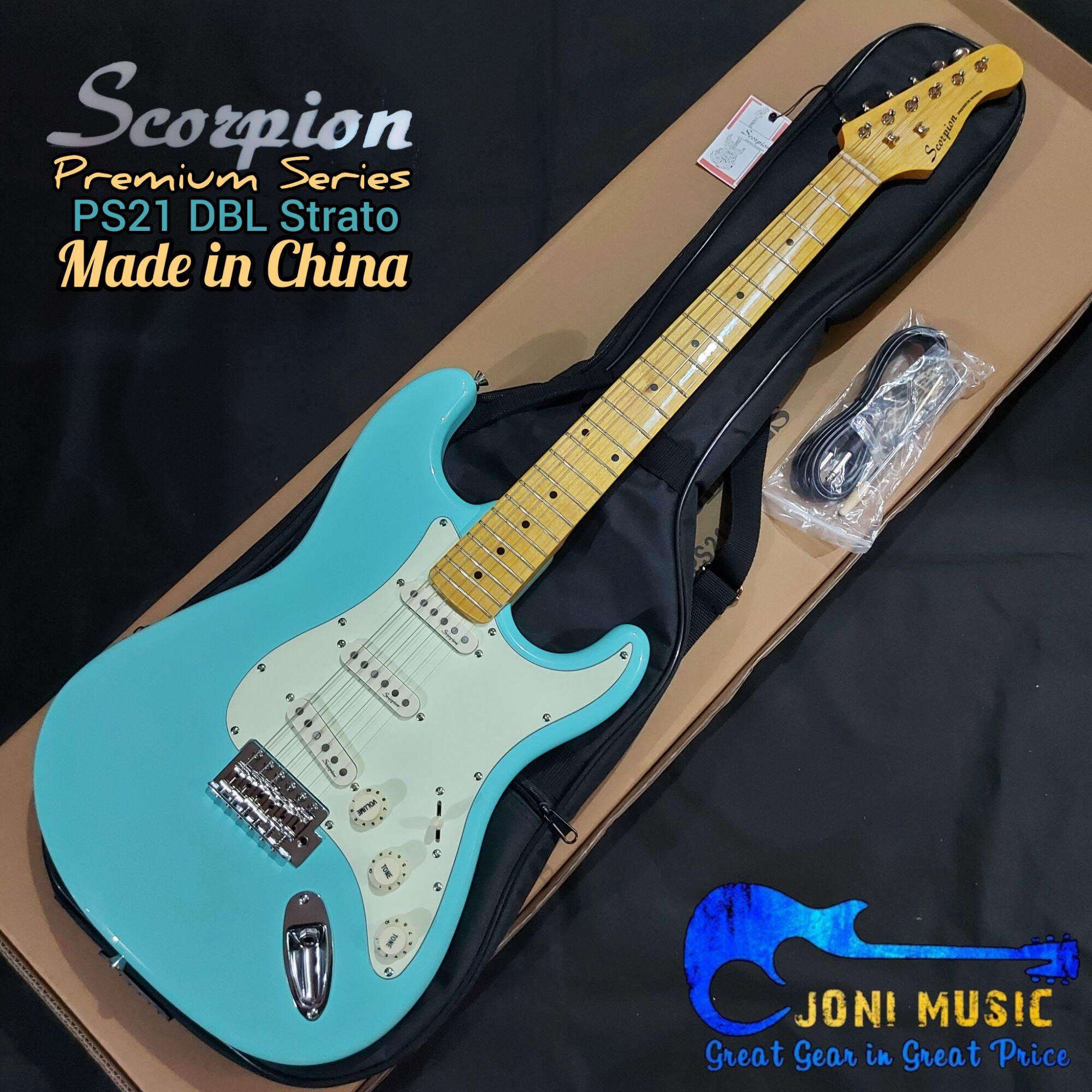 Gitar Scorpion Premium Series PS-21 Stratocaster Model SSS with GIGBAG ...