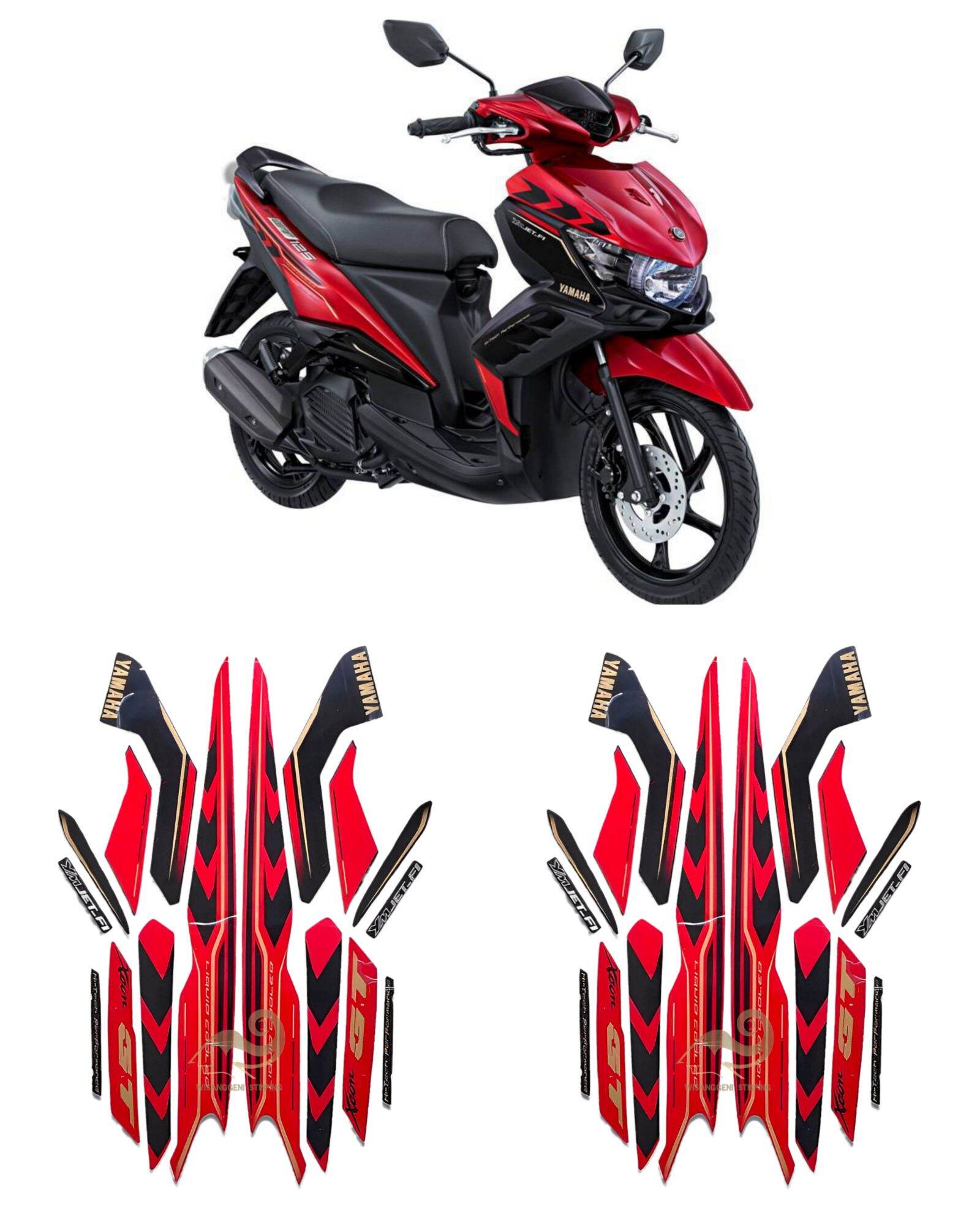 Sticker Striping Lis Les Body Motor Yamaha Xeon GT 125 Special Edition ...