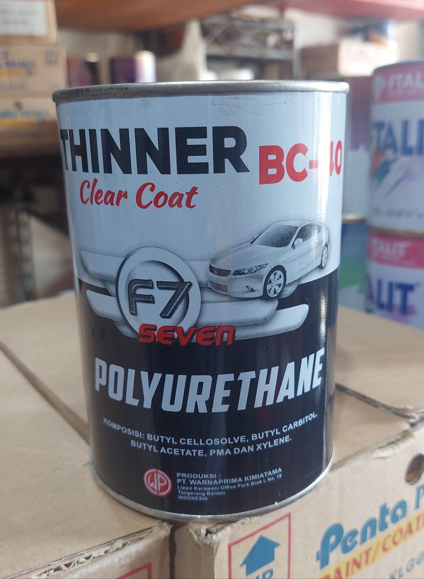 Thinner Tiner Tinner Clear Coat PU F7 Seven 1 Liter Pengencer Cat Duco Pu | Lazada Indonesia