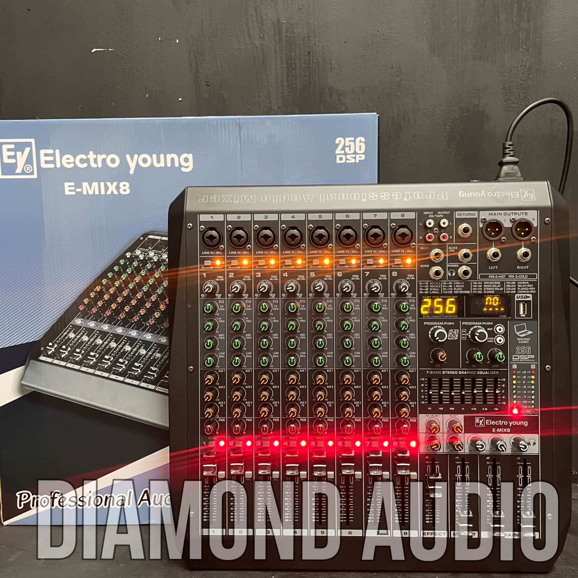 Mixer electro young emix 6 original mixer 6 channel emix6 | Lazada ...