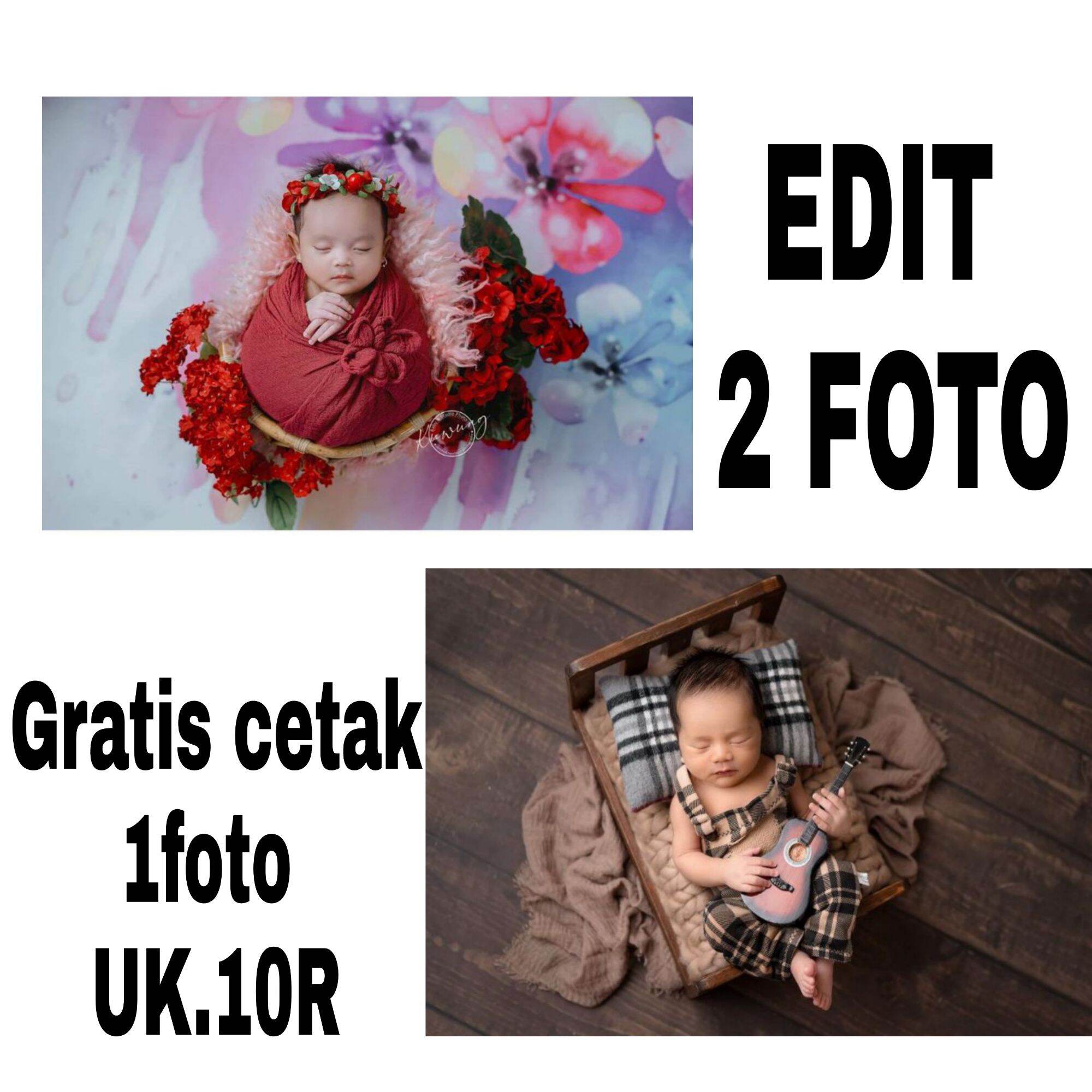 EDIT 2 FOTO GRATIS CETAK 1FOTO UK 10R | Lazada Indonesia