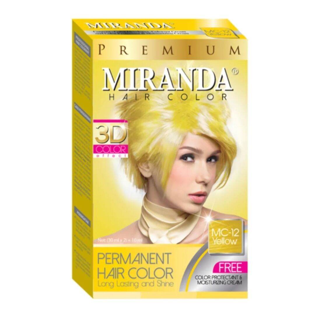 Miranda MC 12 YELLOW 30 ml Cat Rambut Miranda Warna KUNING | Lazada ...
