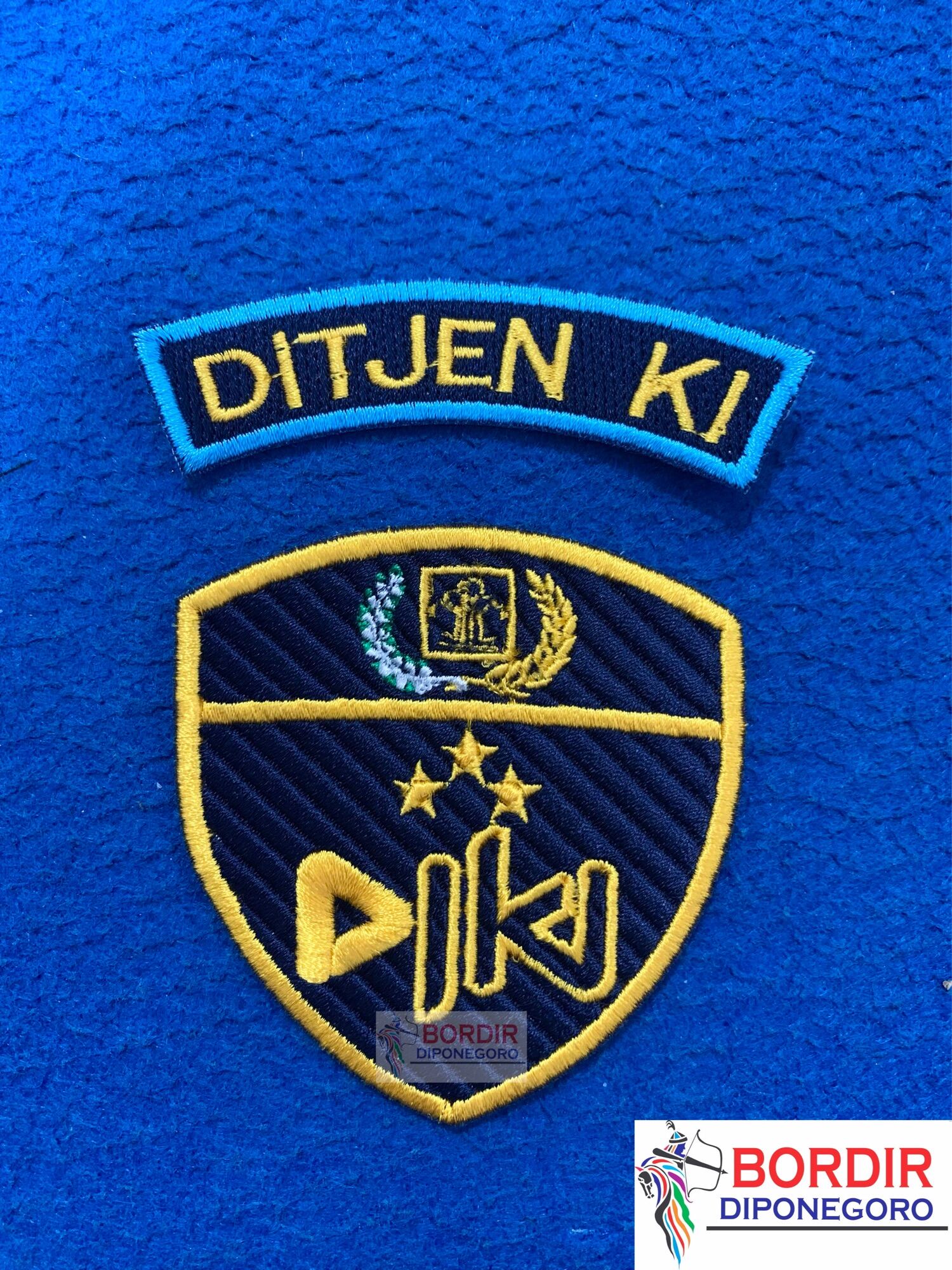 BORDIR LOGO DJKI 1 SET | LOGO DITJEN KI | BORDIR KEMENKUMHAM | ATRIBUT ...