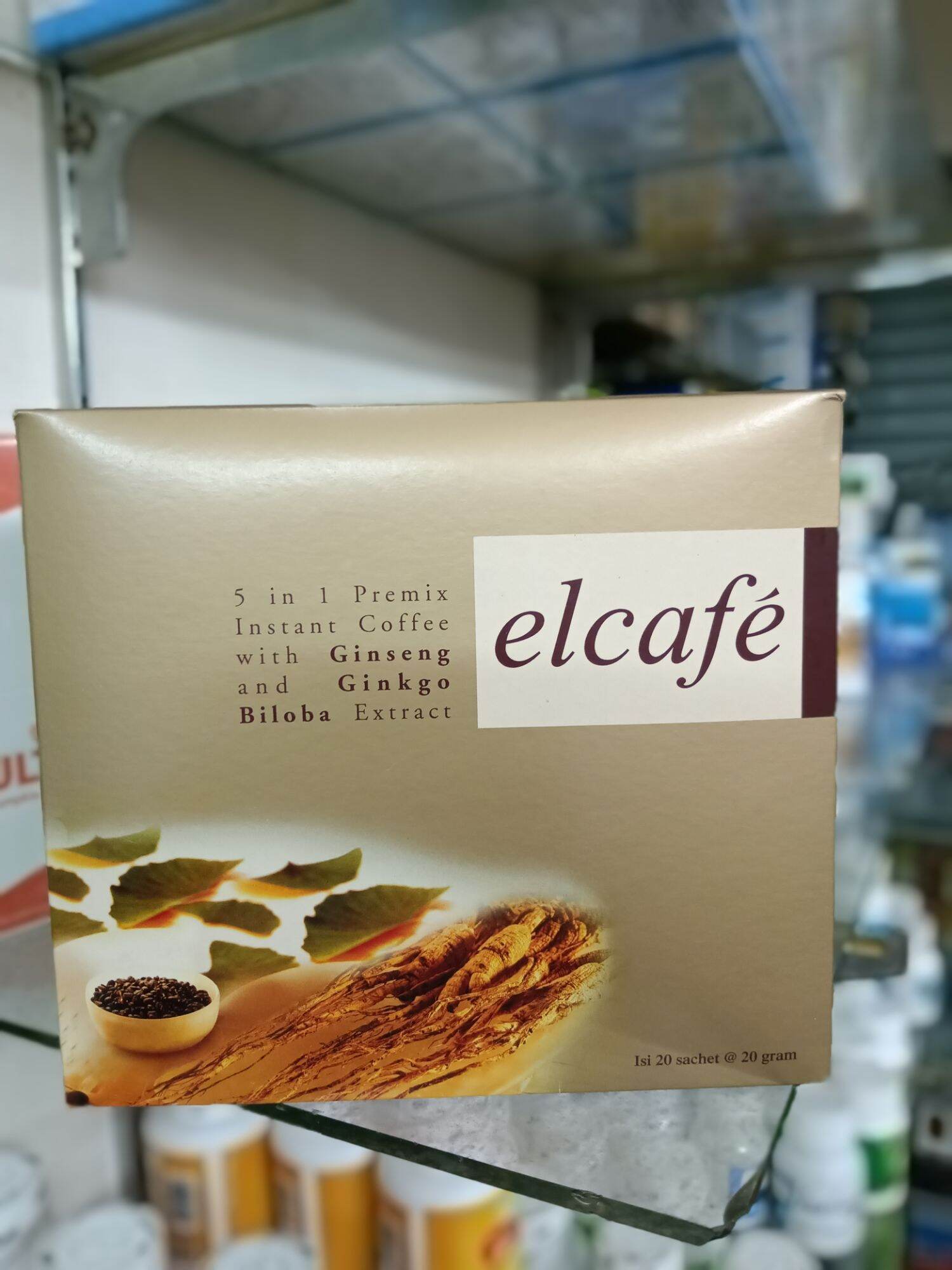 kopi elcafe elken kopi ginseng dan ginkgo biloba isi 20sachet | Lazada Indonesia