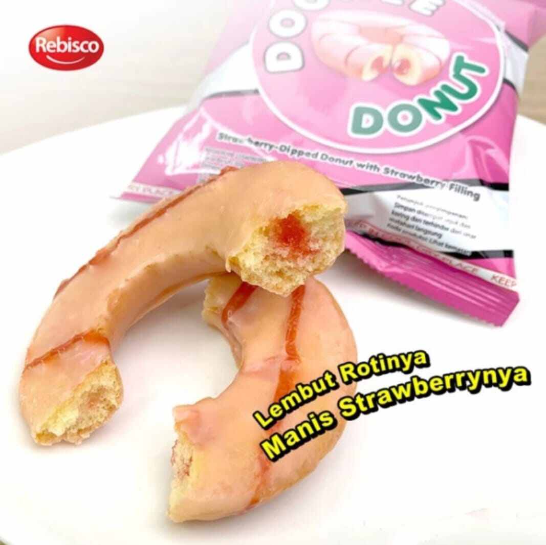 DONUT DOOWEE STAWBERRY / CHOCOLATE REBISCO | 1pcs x 30 gram | Lazada ...
