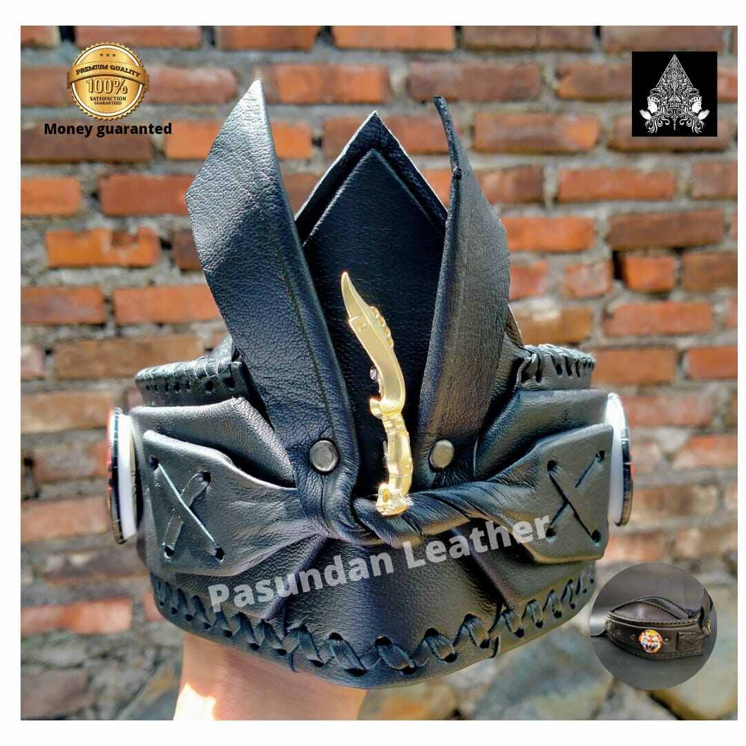 Blangkon Sunda Kulit Iket Kulit Sunda Topi pria tradisional | Lazada ...