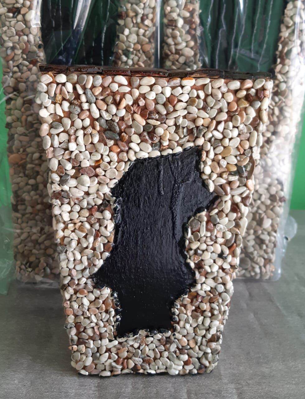 pot kayu batu - vas bunga sudut harga satuan | Lazada Indonesia