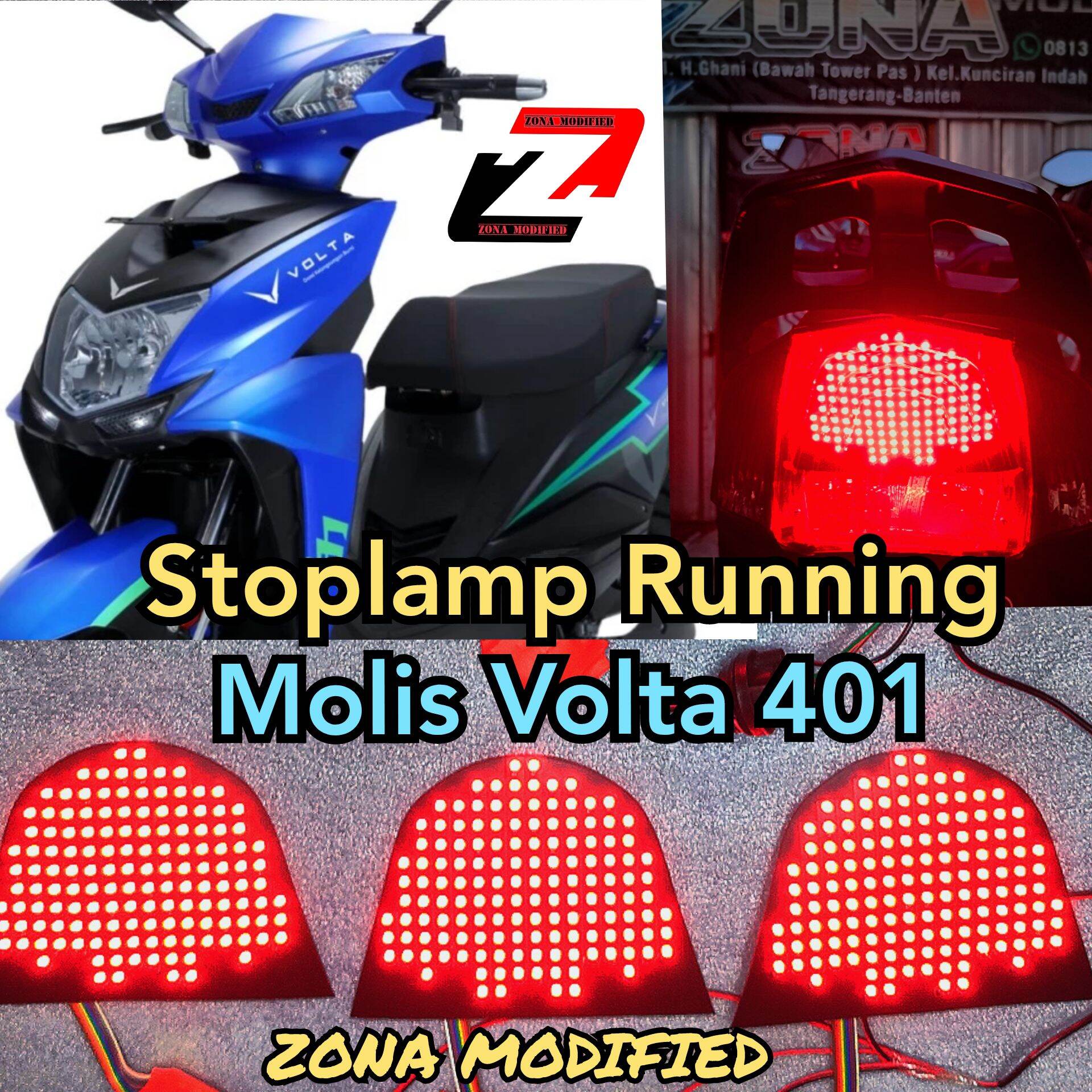 stoplamp running molis Volta 401 11 mode | Lazada Indonesia