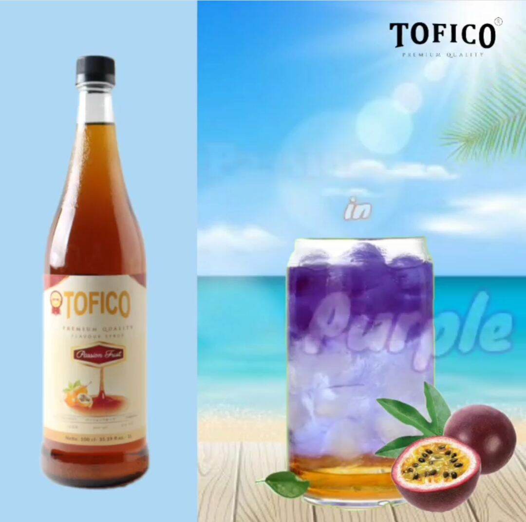 TOFICO SYRUP / TOFICO SIRUP (1 LITER ) - PASSION FRUIT | Lazada Indonesia