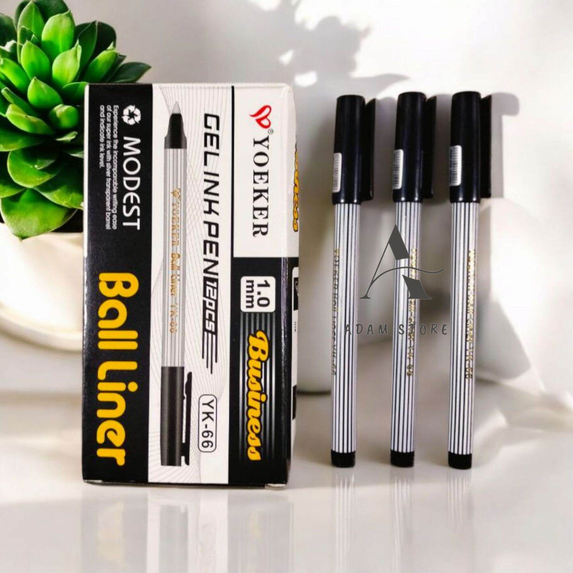 pulpen pena pen ball liner esco es-8800 / yoeker 1,0 mm 12 pcs pena ...