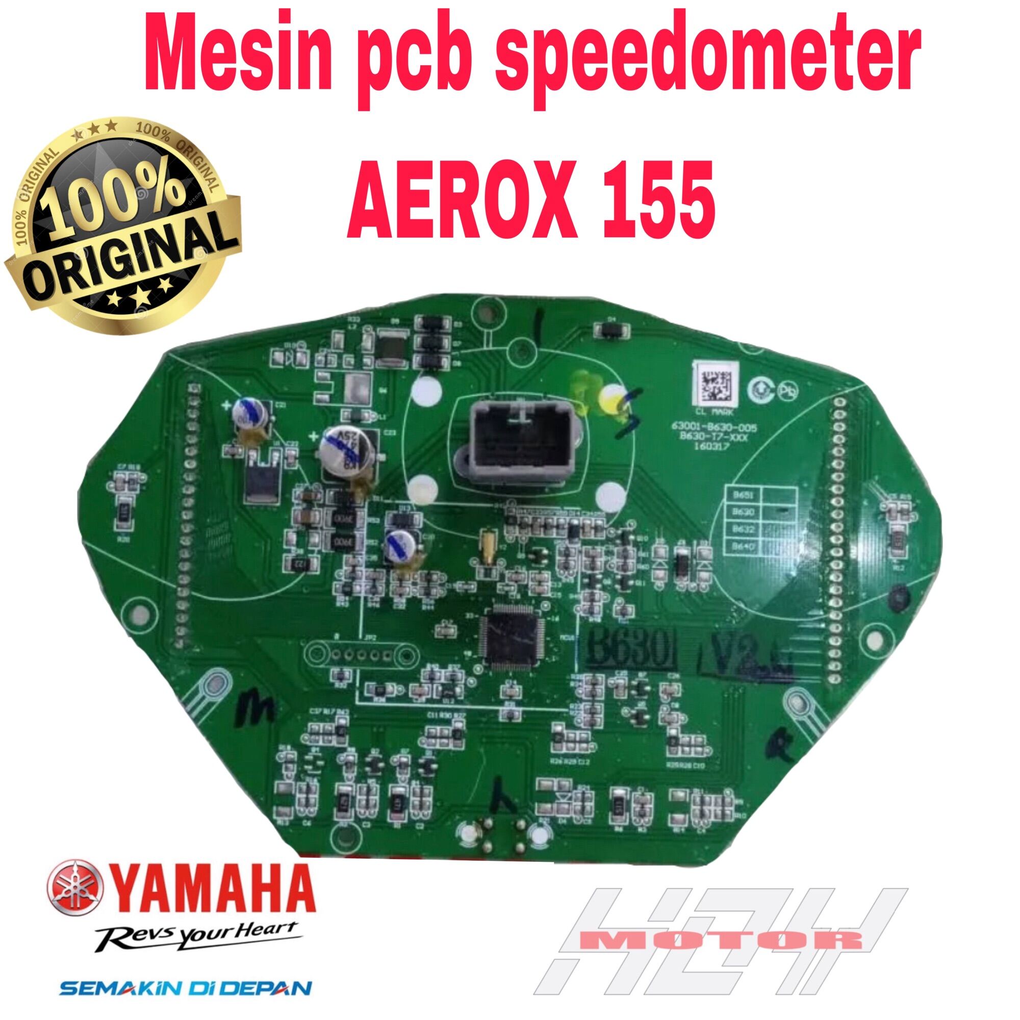 papan mesin pcb speedo speedometer aerox 155 non abs asli original ...