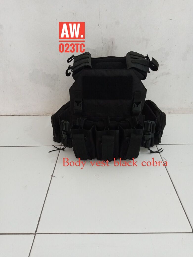 body vest tactical / body vest black cobra tactical / rompi militer tni ...