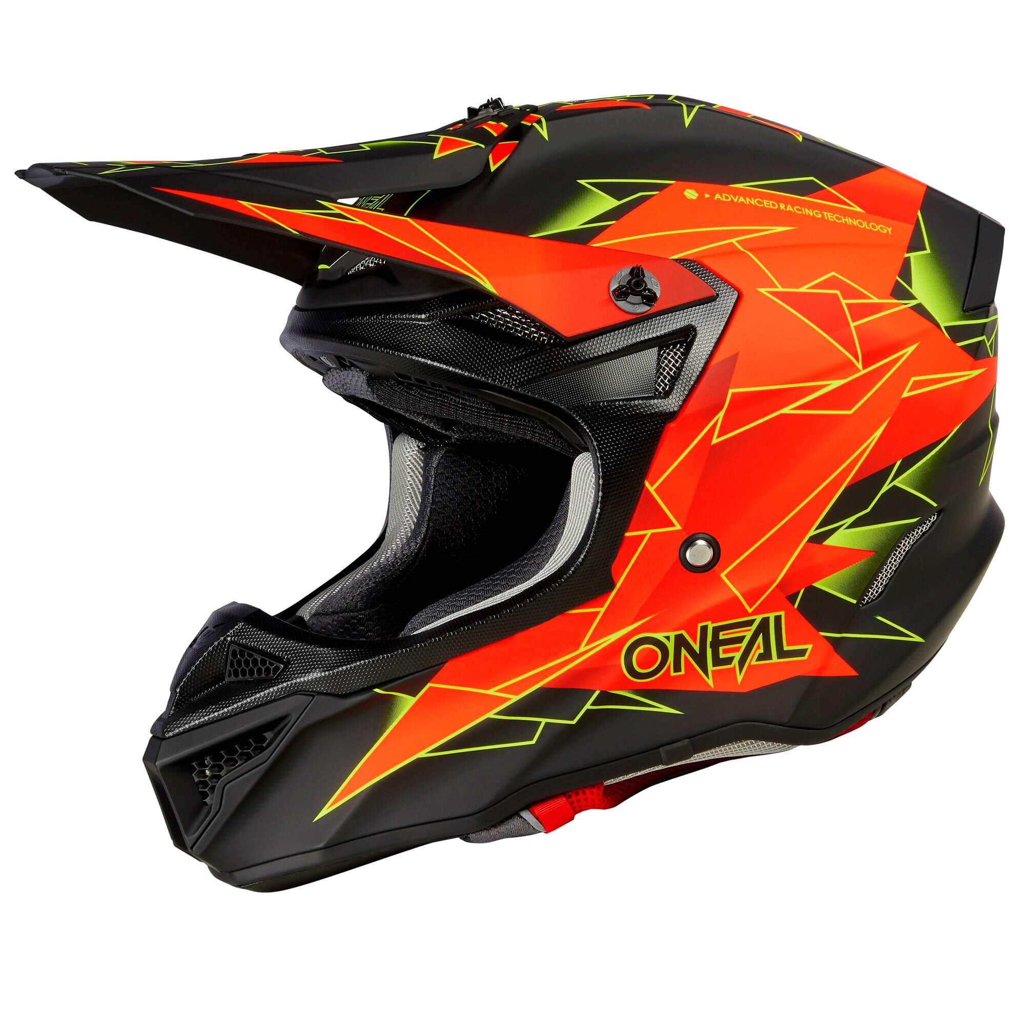 helm motocross/supermoto/enduro oneal 5 series 2023 surge black red ...