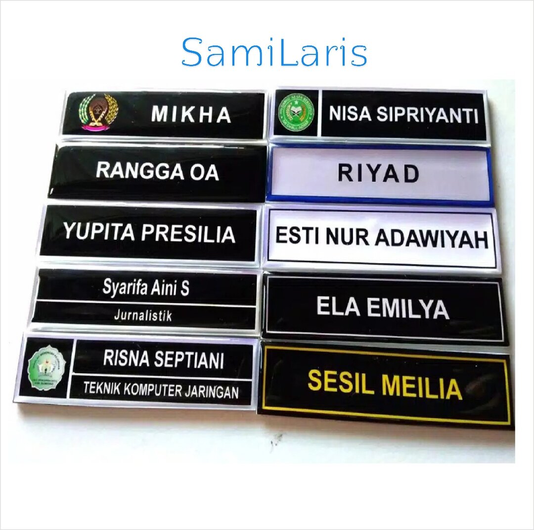 papan nama grafir magnet / peniti | Lazada Indonesia