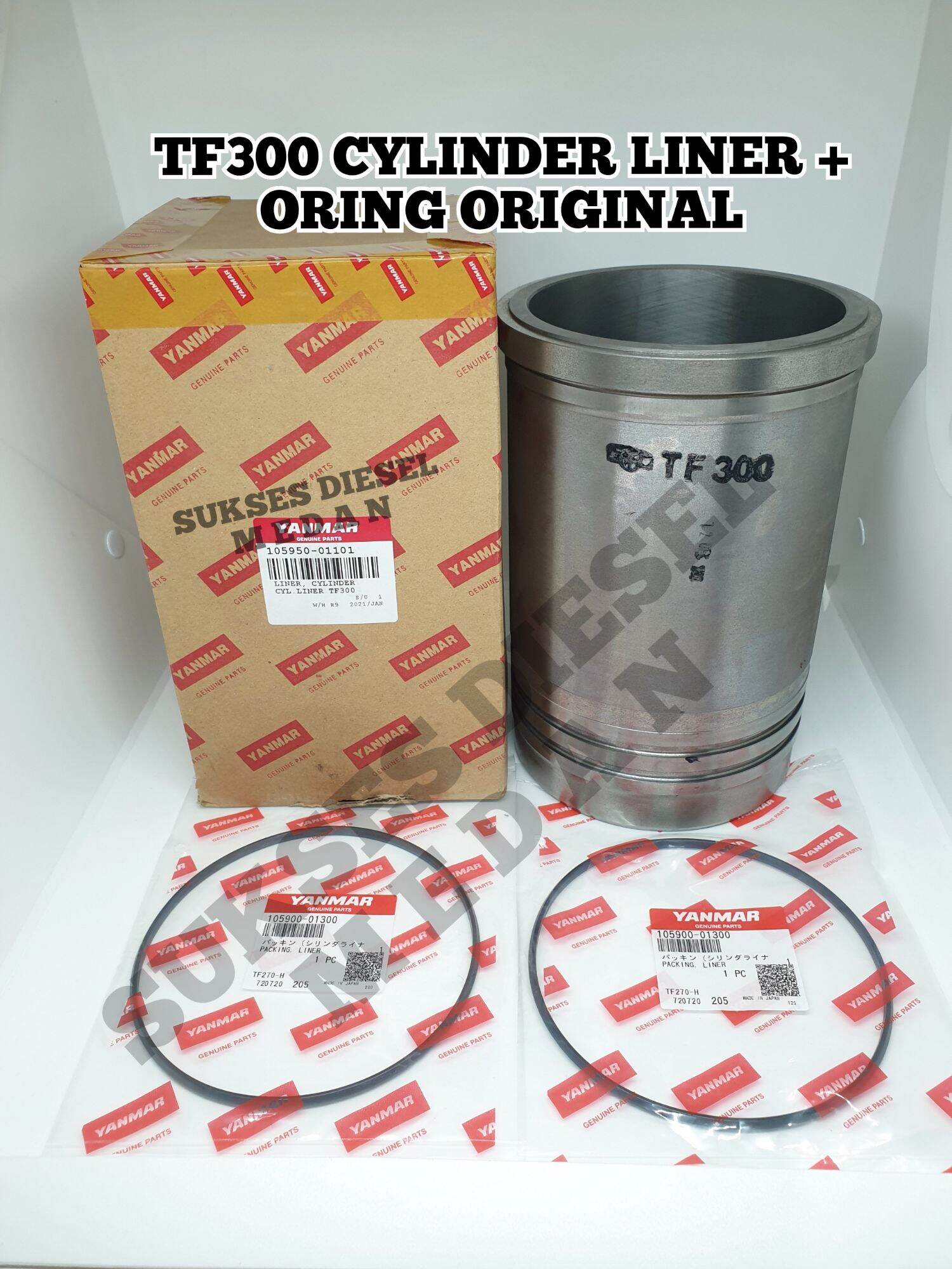 TF300 TF 300 Cylinder Liner With Oring Boring Foring Voring Bambu Mesin ...