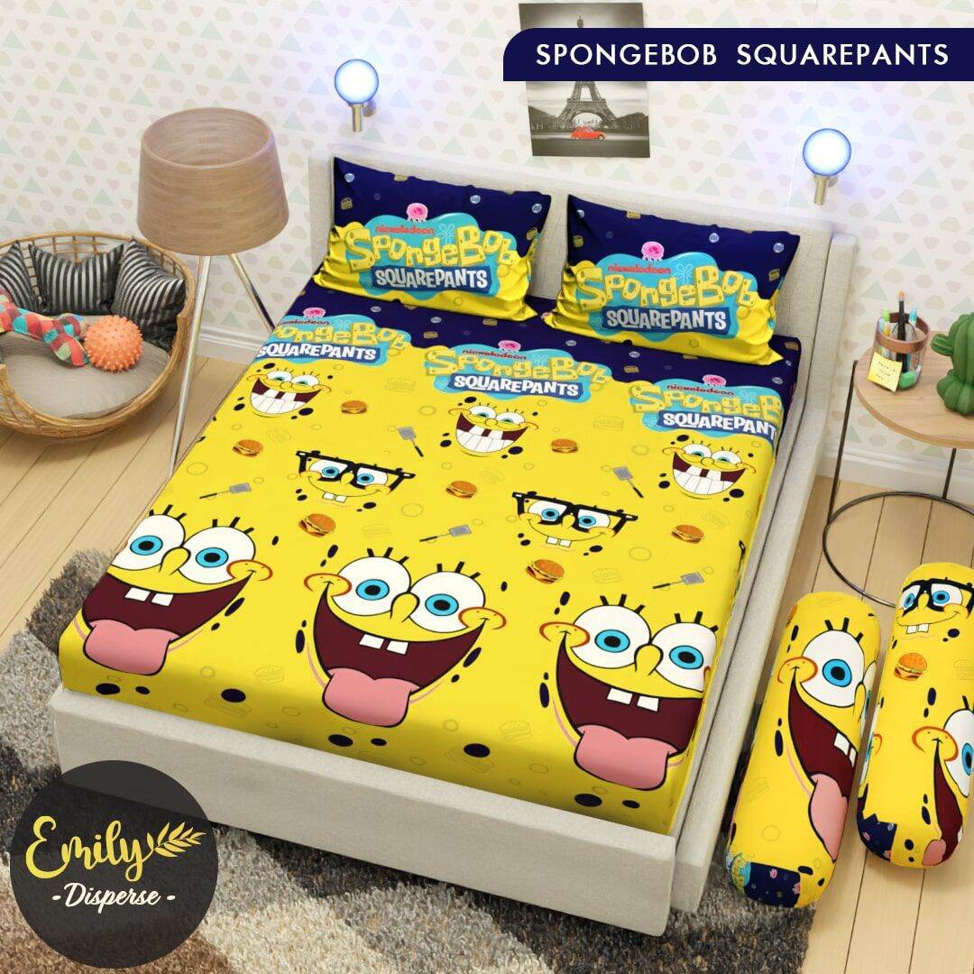 sprei home Made tebal 20 motif Spongebob Squarepants pakai karet pada ...