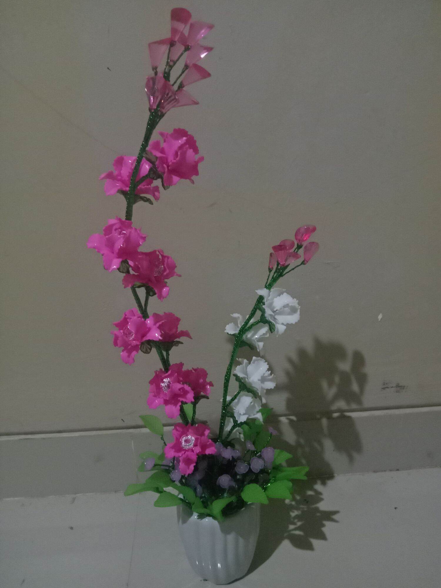 bunga hias akrilik angrek (fas keramik) | Lazada Indonesia