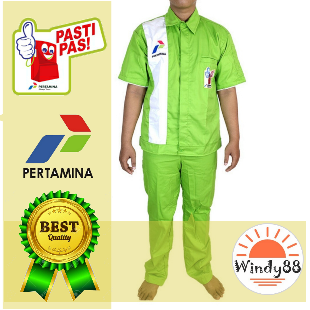 Seragam Office Boy/Girl SPBU Pasti Pas Setelan OB kemeja/ Baju dan ...