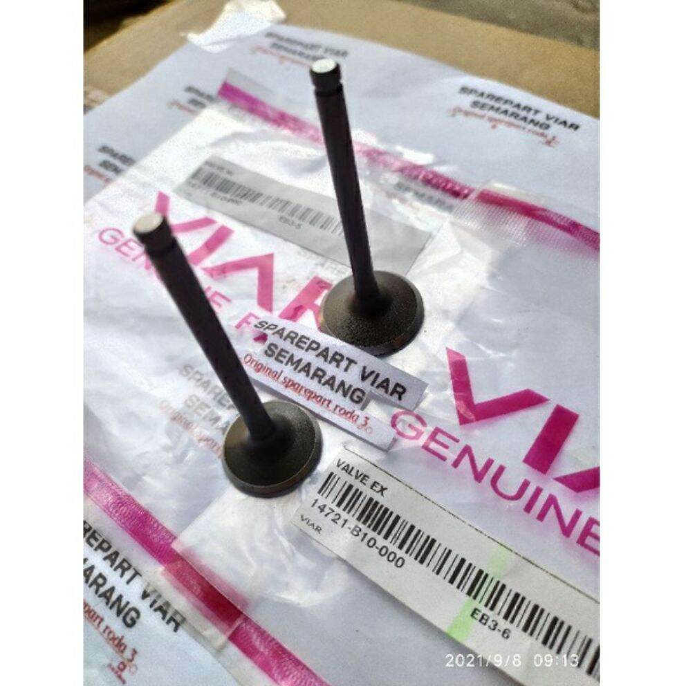 Klep in dan klep ex viar karya bit 110cc katup set viar 110 original ... Klep in dan klep ex viar karya bit 110cc katup set viar 110 original ...