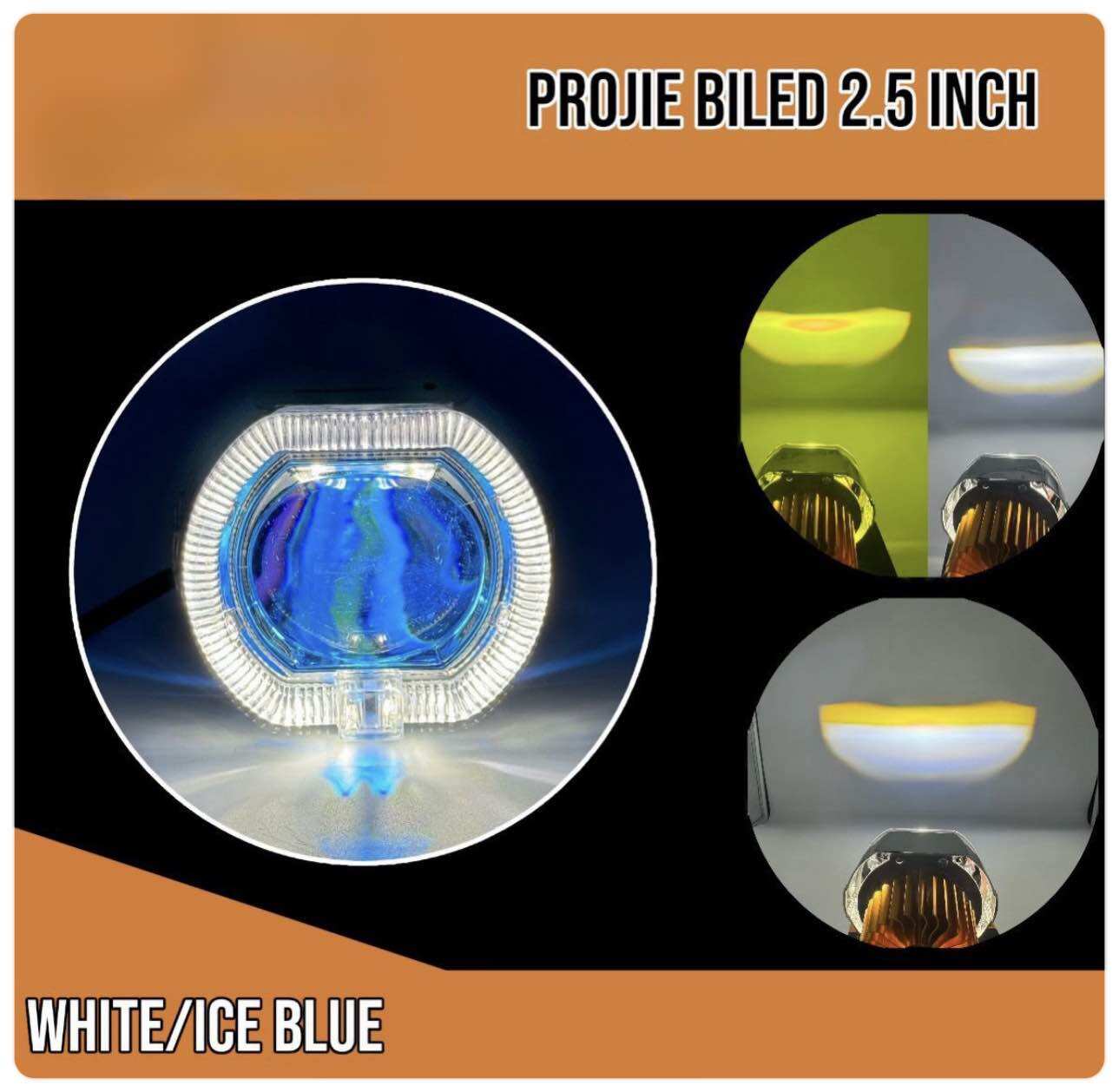 Projie Biled Cut Off Mini 2.5 INC D2 D3 Jauh Dekat 25watt Waterproof ...