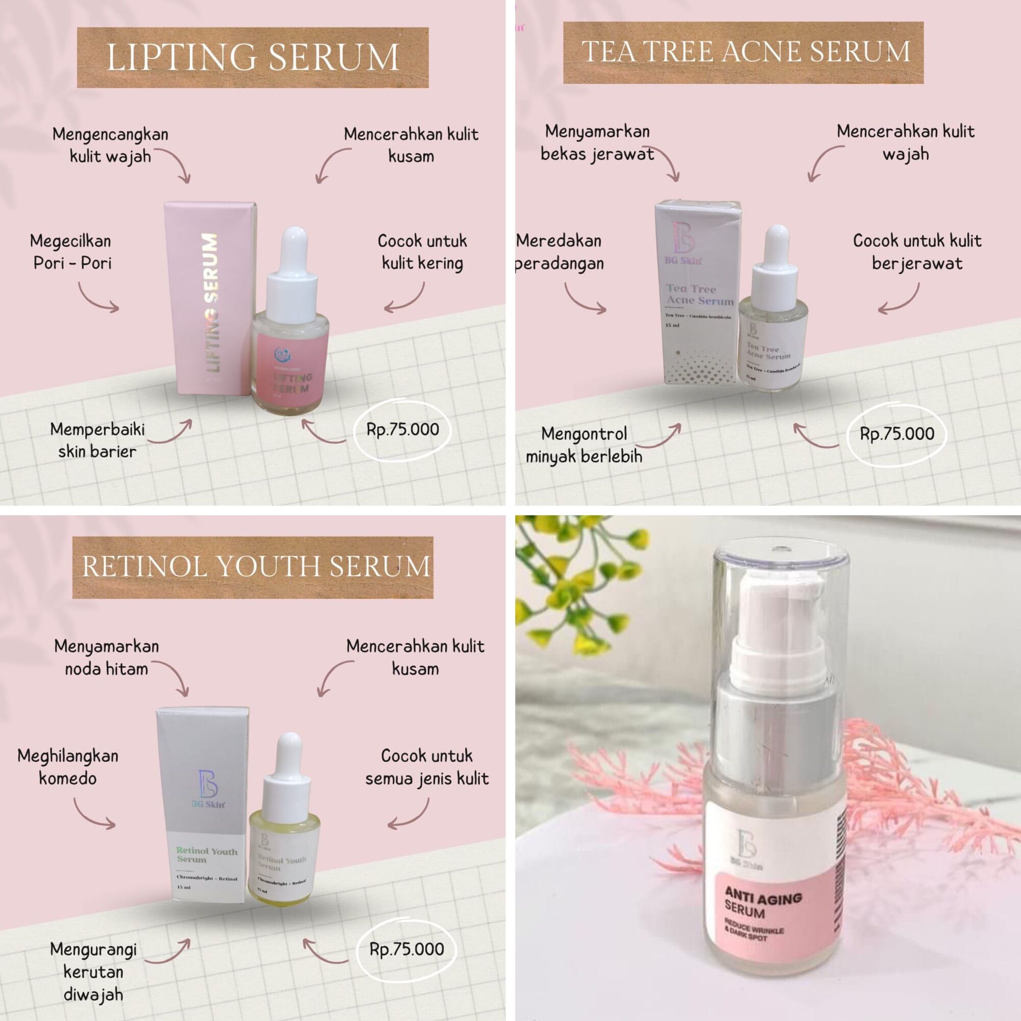 Serum BG SKIN | Lazada Indonesia