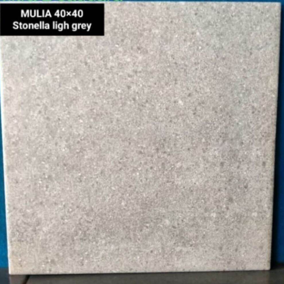 keramik lantai 50x50 stonella light grey textur kasar by mulia | Lazada ...