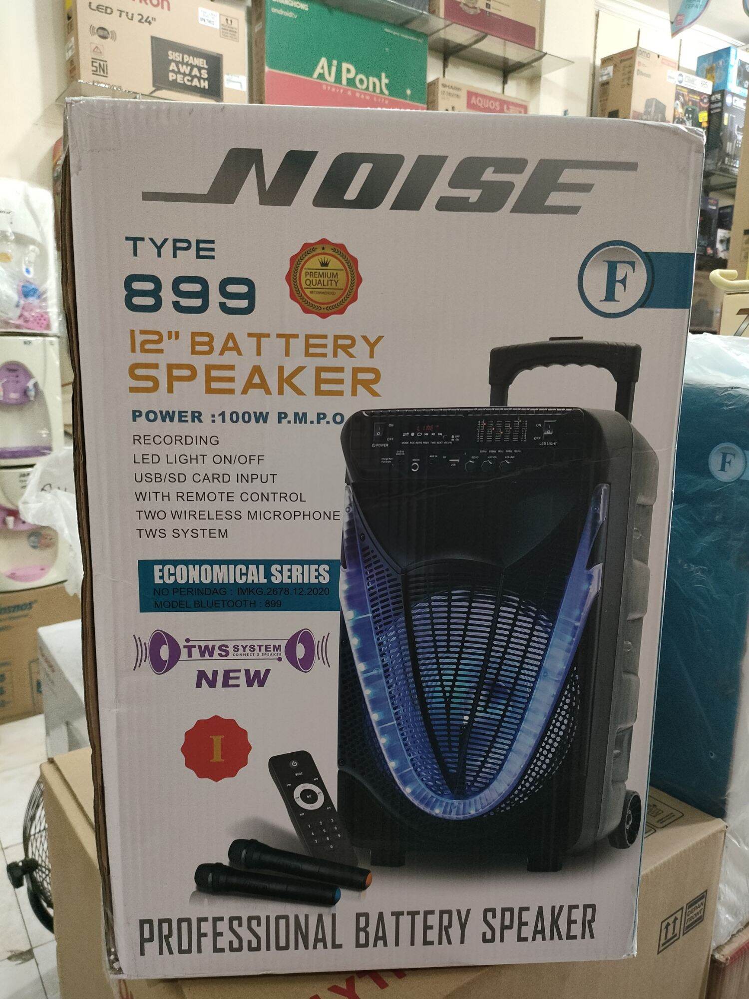 NOISE Speaker Portable [12 Inch] Battery Speaker + Mic Wirelles 2 ...