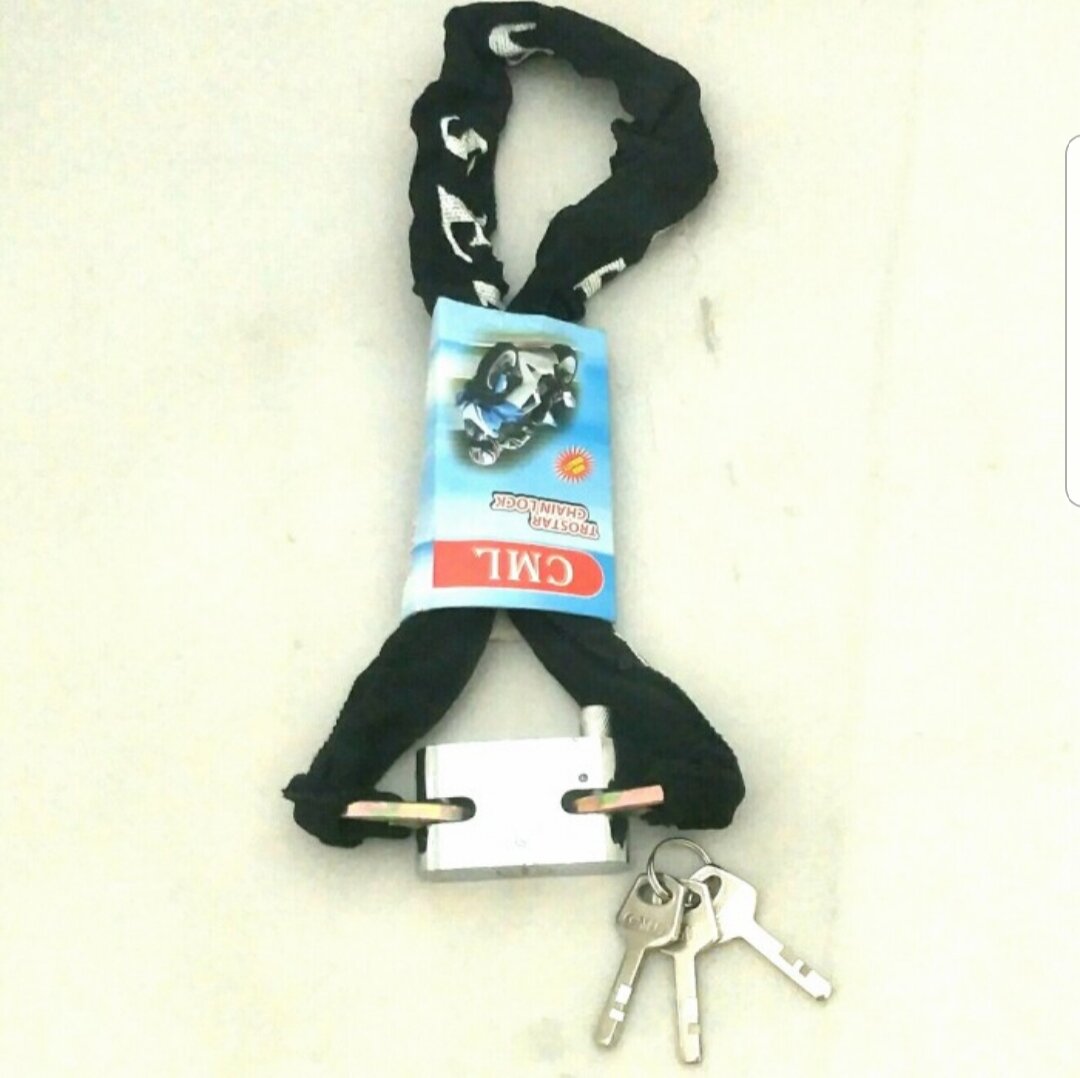 Kunci gembok rantai motor 80cm Camel, gembok rantai pagar rumah, sepeda ...