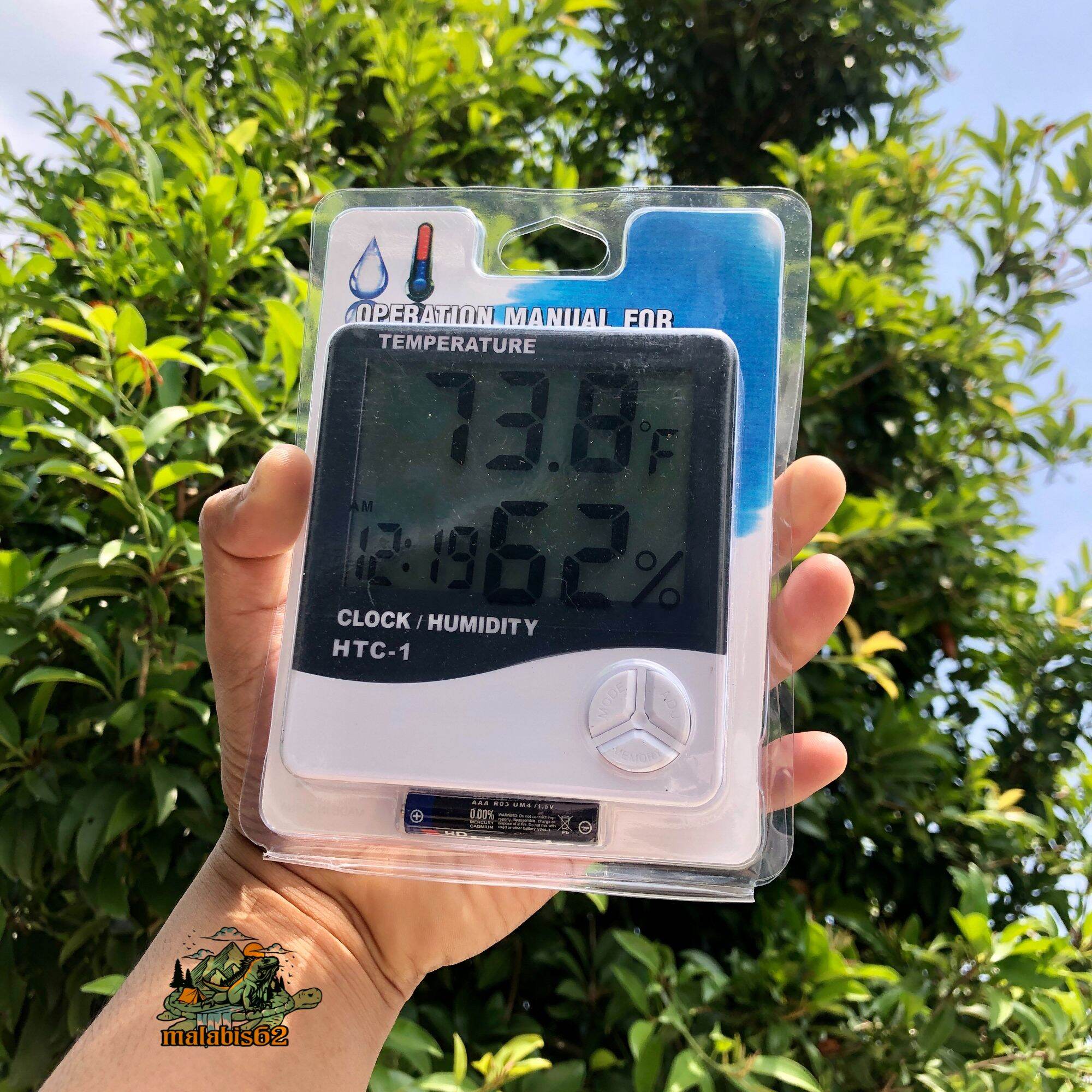Termometer Suhu Digital Hygrometer Untuk Ruangan Rumah / Kandang Hewan ...
