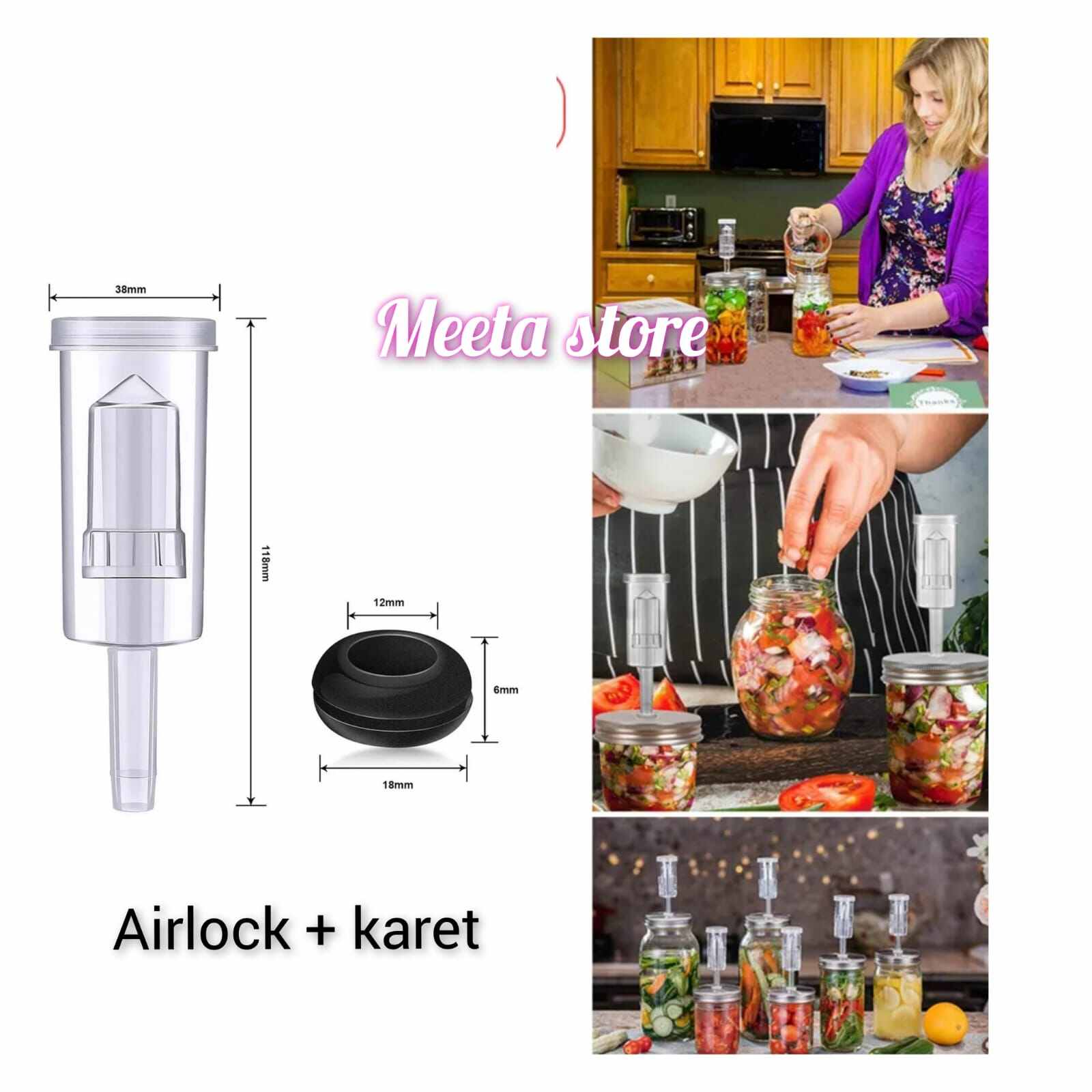 airlock fermentasi anggur wine plus karet grommet | Lazada Indonesia