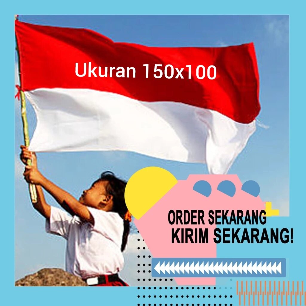 Bendera merah putih ukuran 150x100 | Lazada Indonesia