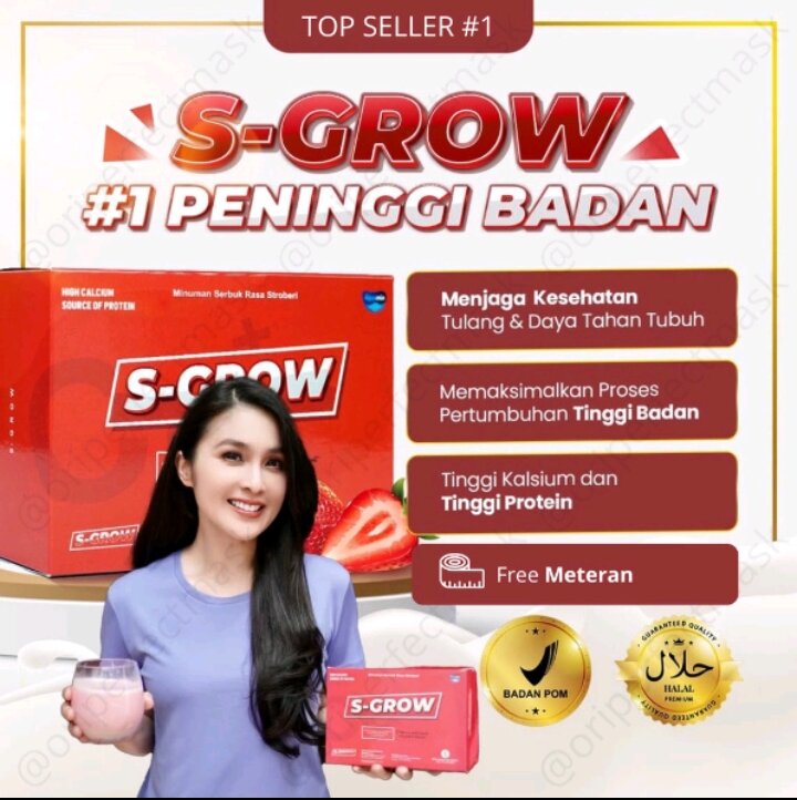S-GROW susu peninggi badan terbaik (ORIGINAL) | Lazada Indonesia