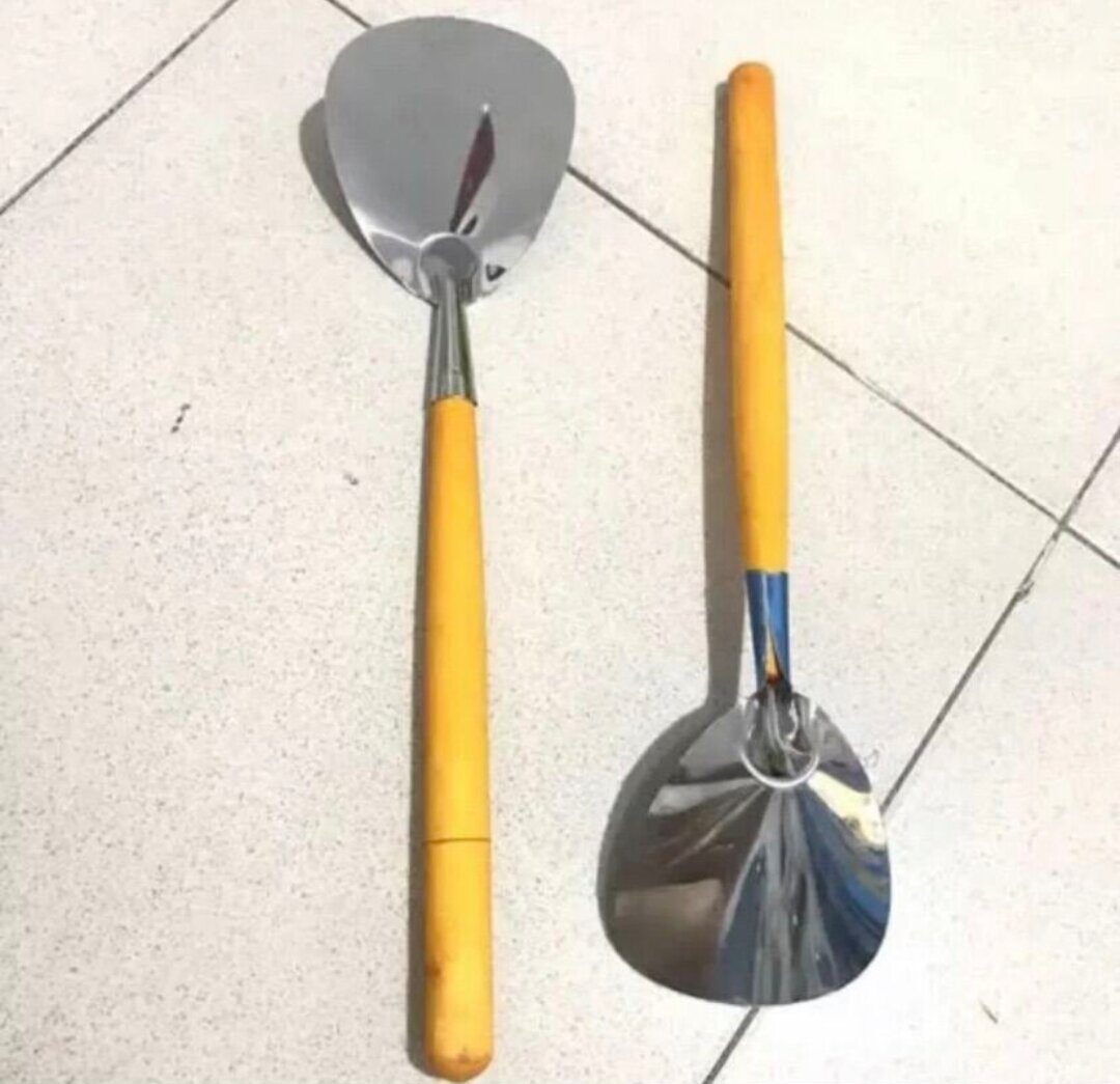 sutil mini/spatula gagang kayu | Lazada Indonesia