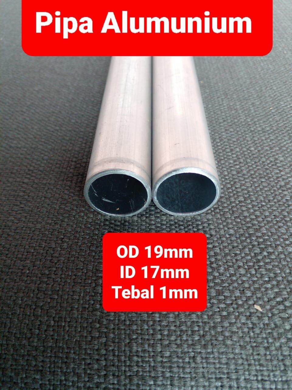 Pipa Alumunium// Paket 6 Batang// 16mm 19mm// Panjang 50cm 100cm | Lazada Indonesia