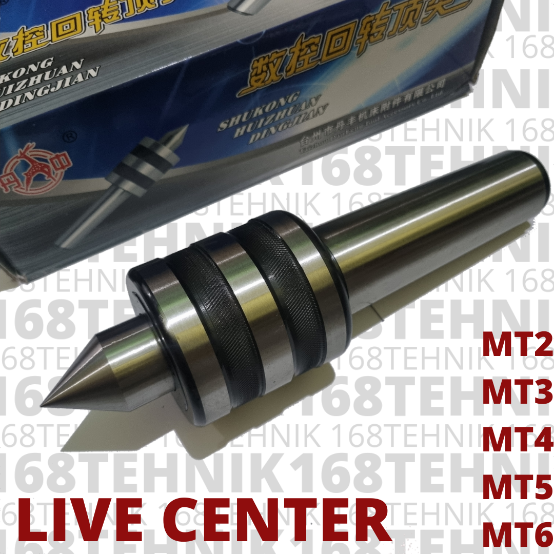 LIVE CENTER MT 4 MT4 / CENTER MESIN BUBUT / ROLLING CENTER PUTAR ...