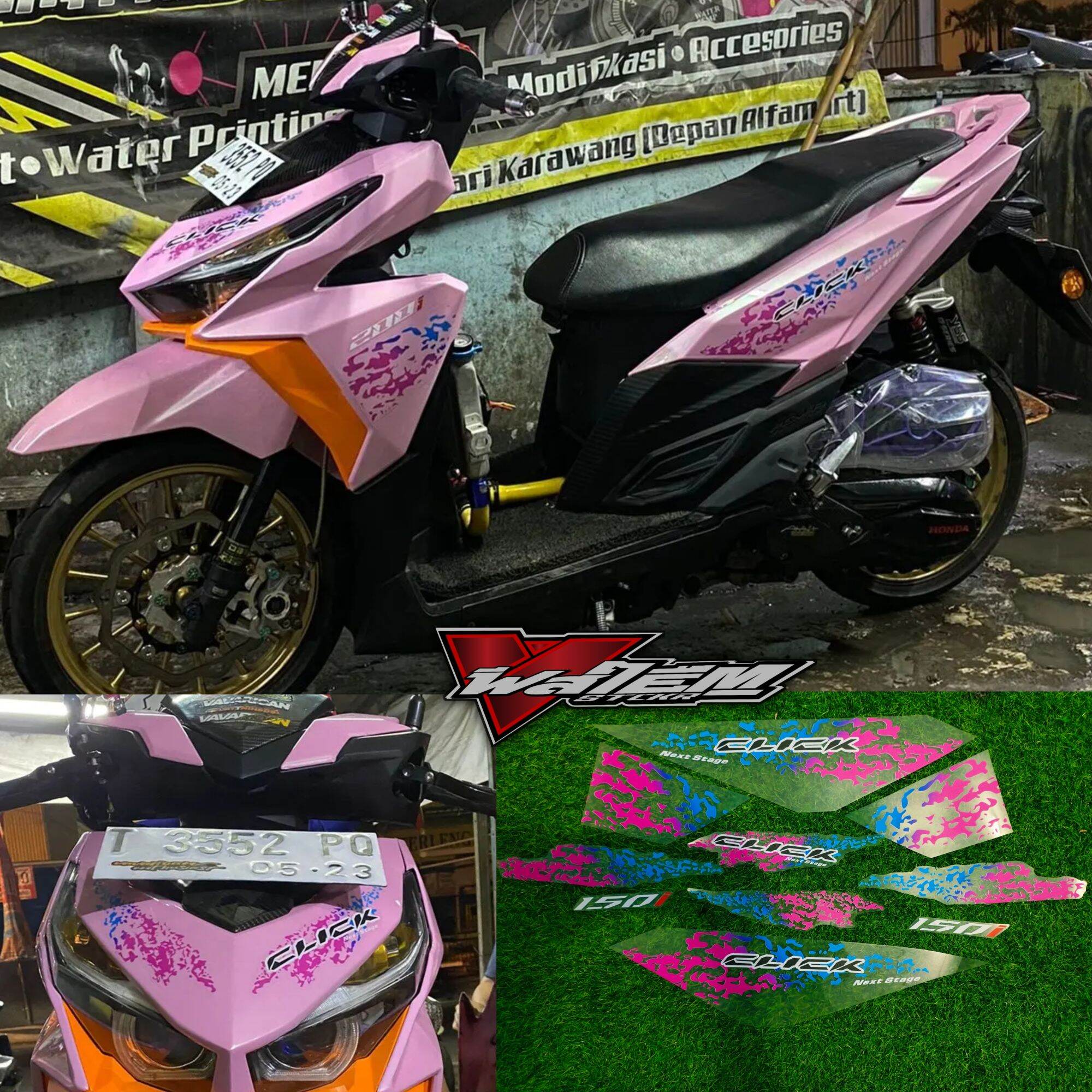 STRIPING VARIO LED OLD 125 150 CUSTOM TRANSPARAN NEXT STAGE | Lazada ...