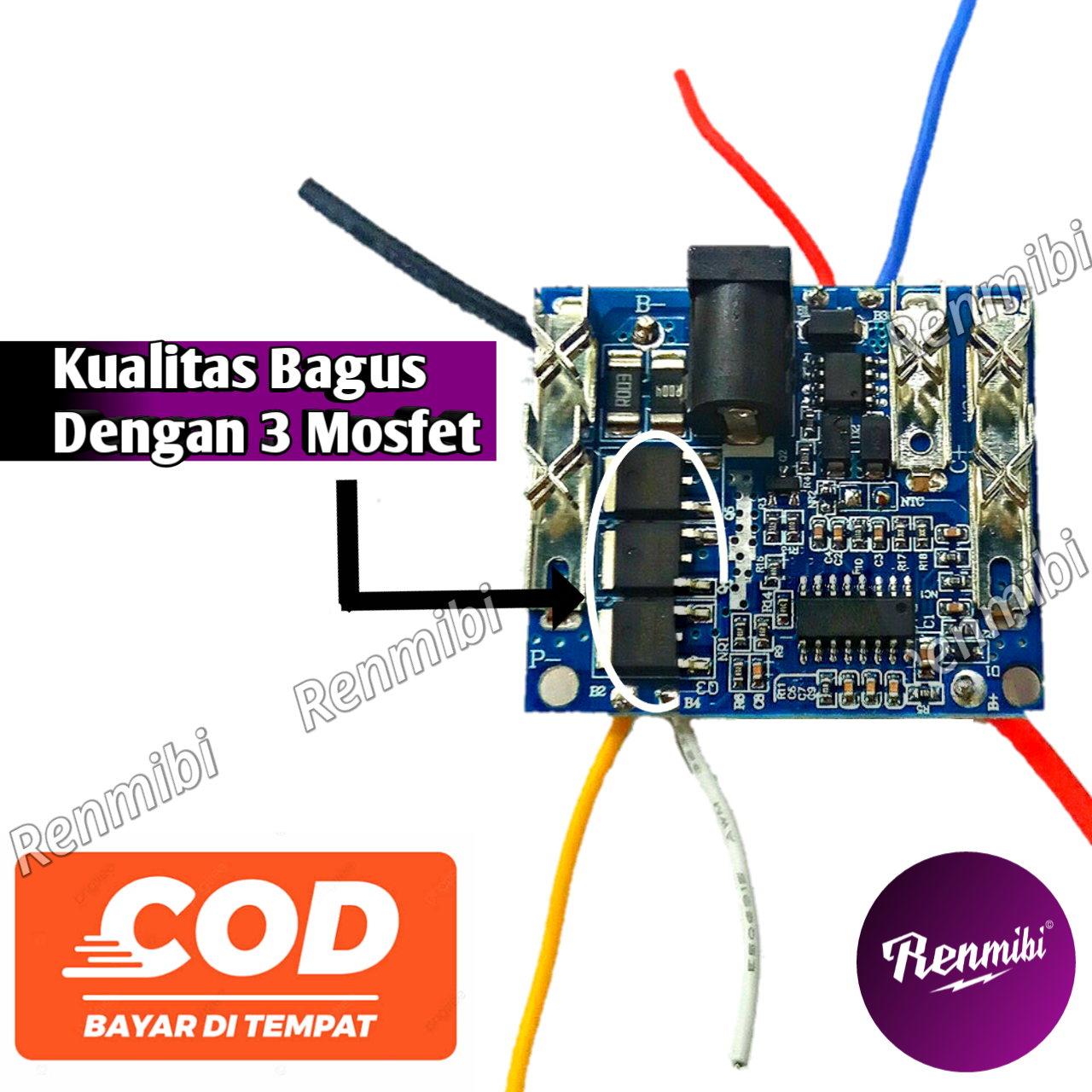 Bms Modul 5s 18v 20v 21v 40a PCB sparepart baterai bisa buat merk jld ...
